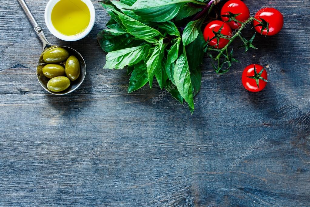 Italian food background Stock Photo by ©yuliyagontar 108245034