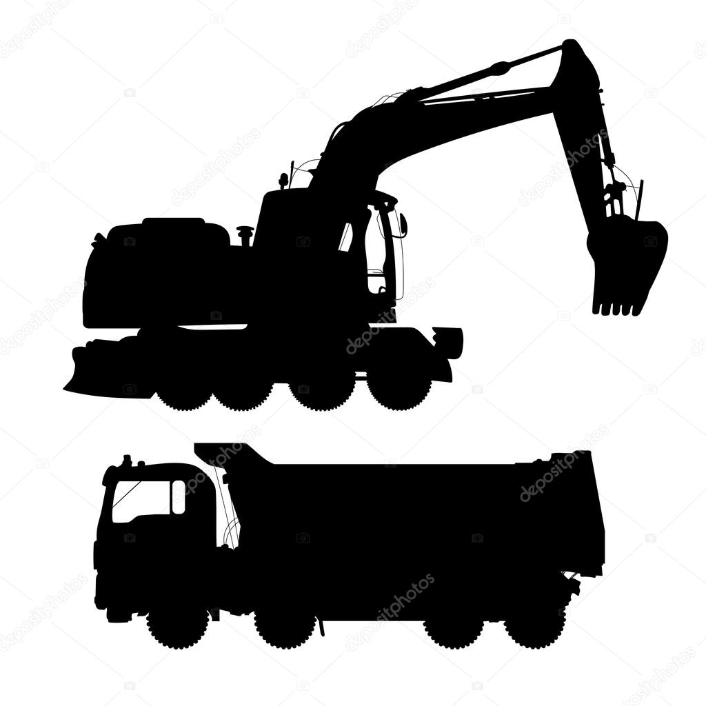 Construction Truck Silhouette