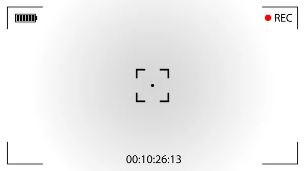 Pantalla de enfoque de videoc mara digital cl sica. Grabaci n de la c mara del visor de ...