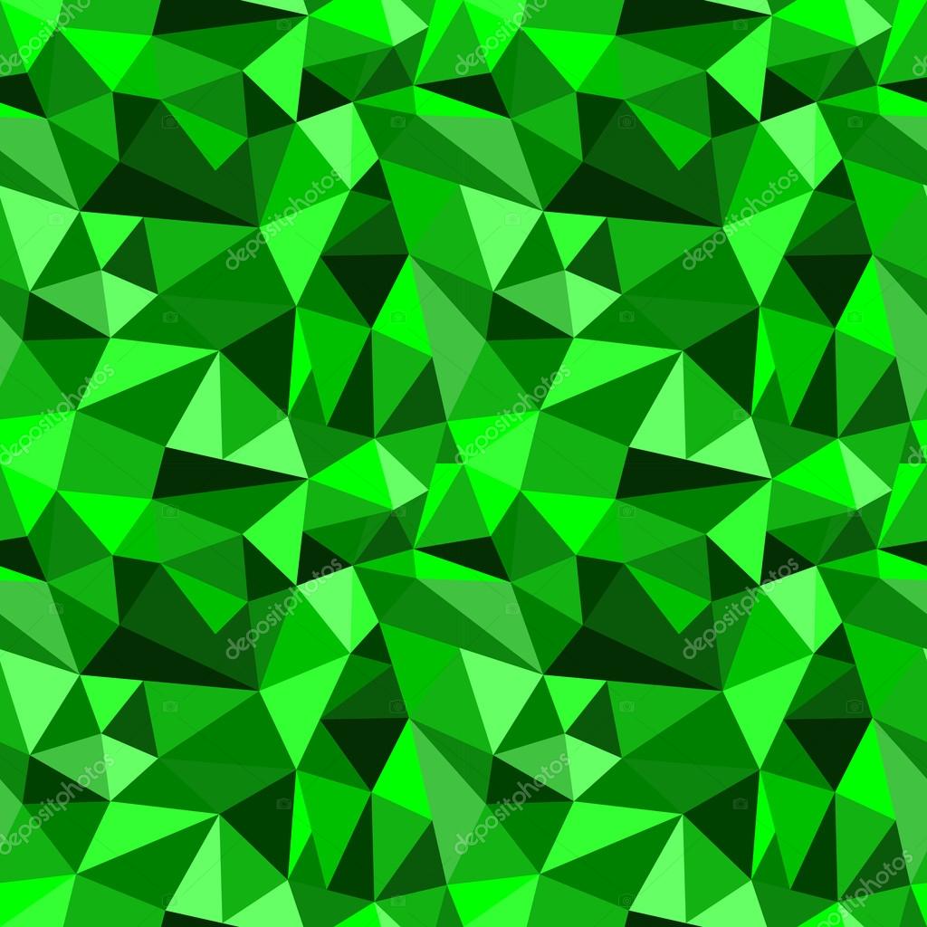 Vector seamless green abstract geometric rumpled triangular graphic ...