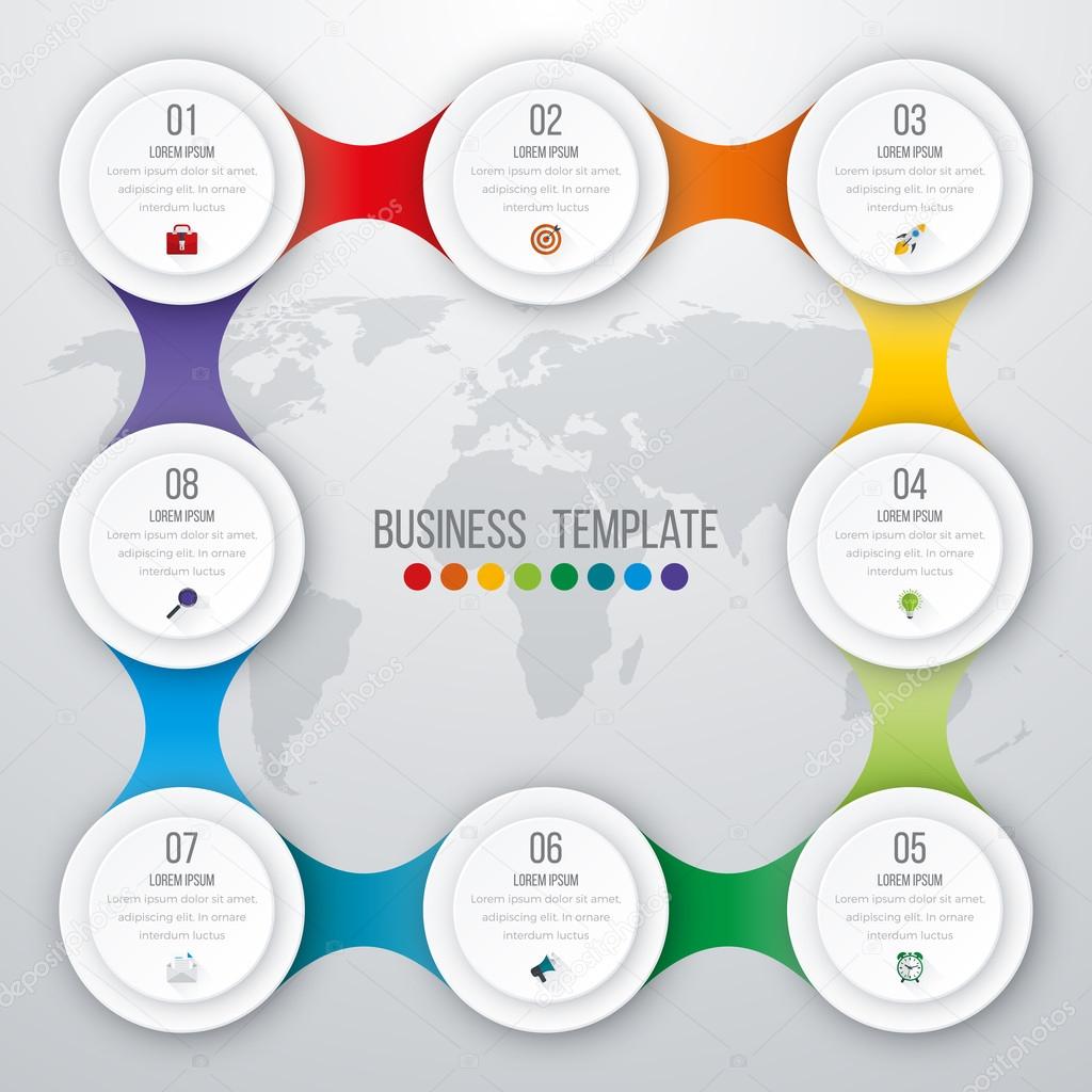 Vector illustration infographics eight options Stock Vector Image by ...