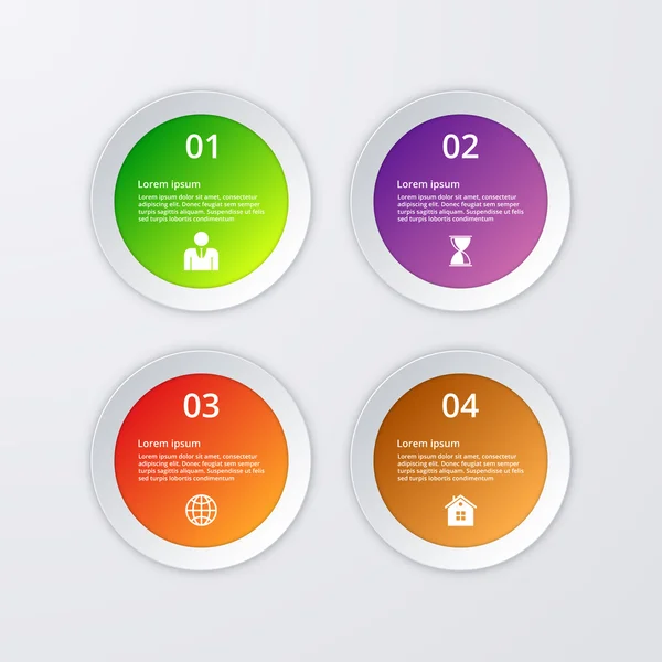 Vector illustration infographics four circles — Stock Vector © Amelisk ... Vector illustration infographics four circles — Stock Vector © Amelisk ...