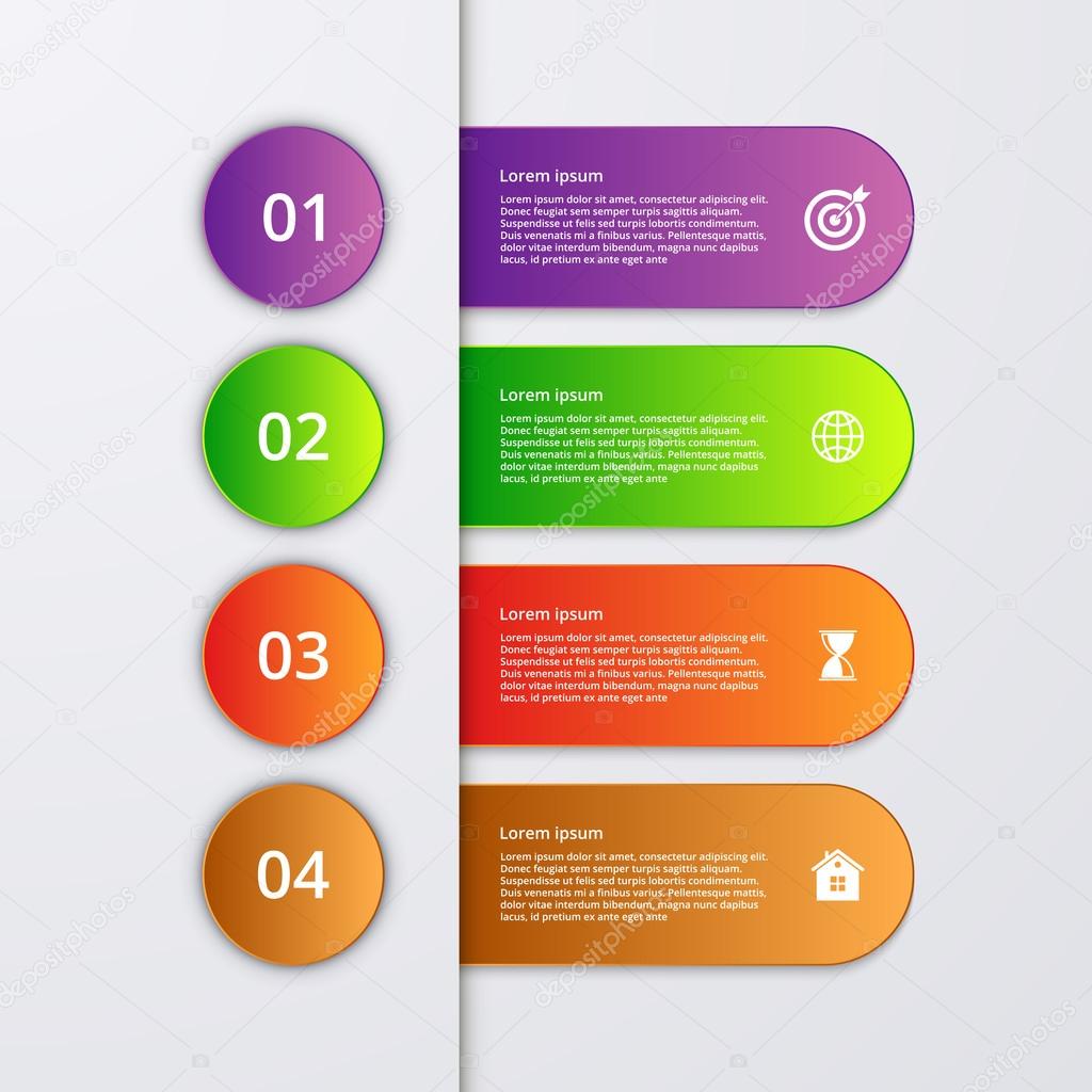 Vector illustration infographics four options Stock Vector Image by ...