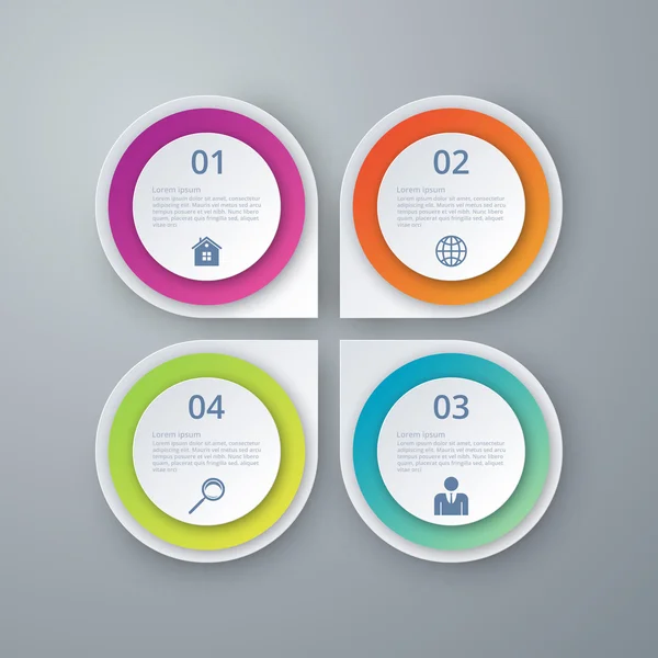 Four circles Vector Art Stock Images | Depositphotos