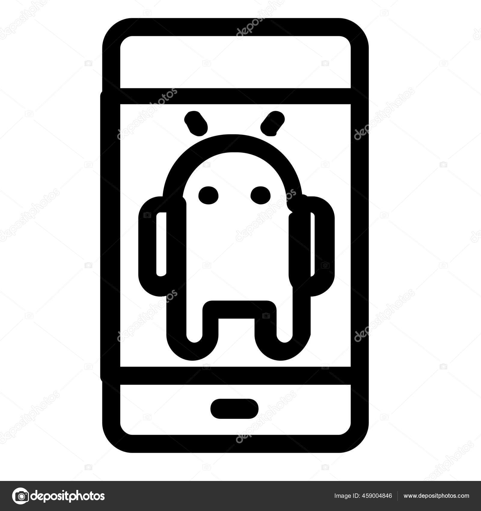 Android Smartphone Outline Icon Outline Style Stock Vector Image by ...