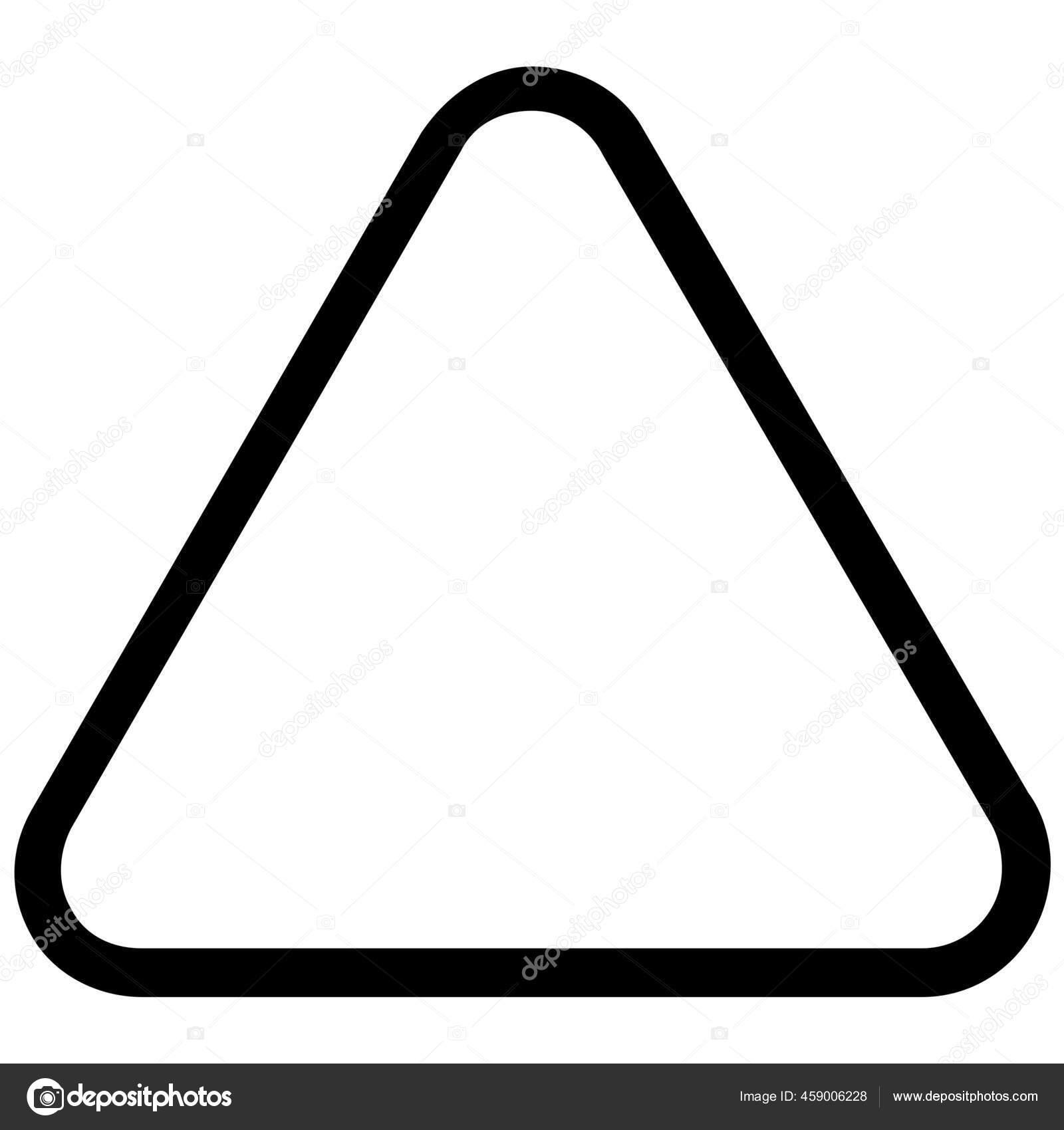 Contorno De Forma De Triangulo Irradiando El Contorno Del Triángulo