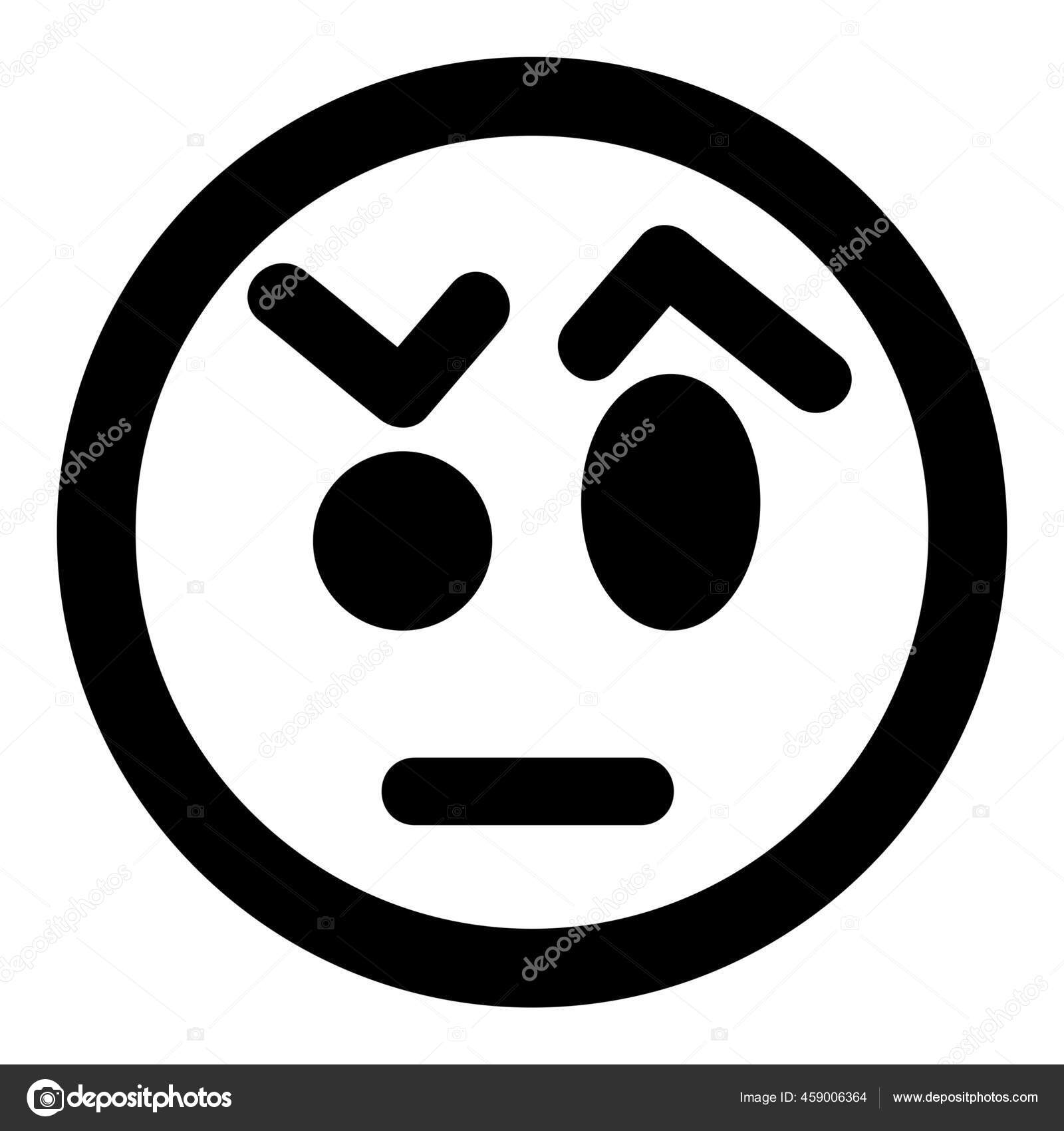 Skeptical Face Emoticon