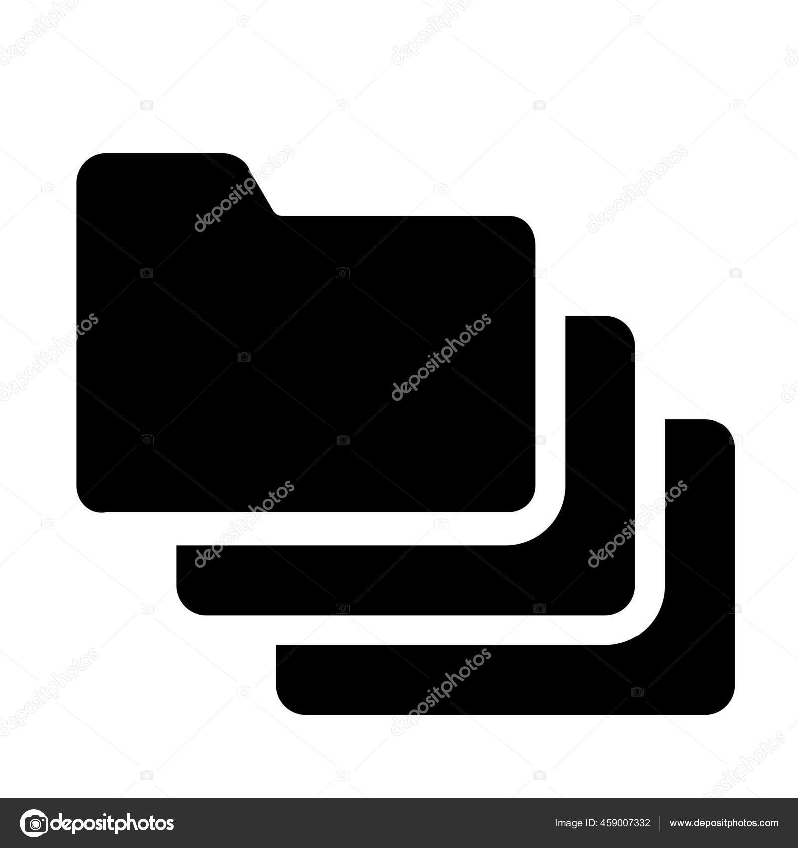 Drag File Folder Icon Solid Style Stock Vector Image by ©iconfinder ...