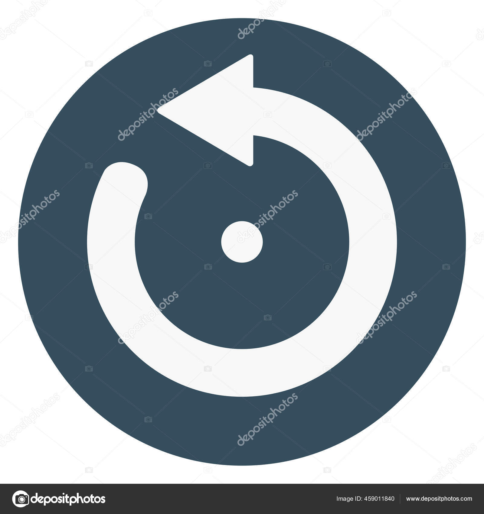 Arrow Counterclockwise Left Icon Badge Style Stock Vector by ... Arrow Counterclockwise Left Icon Badge Style Stock Vector by ...