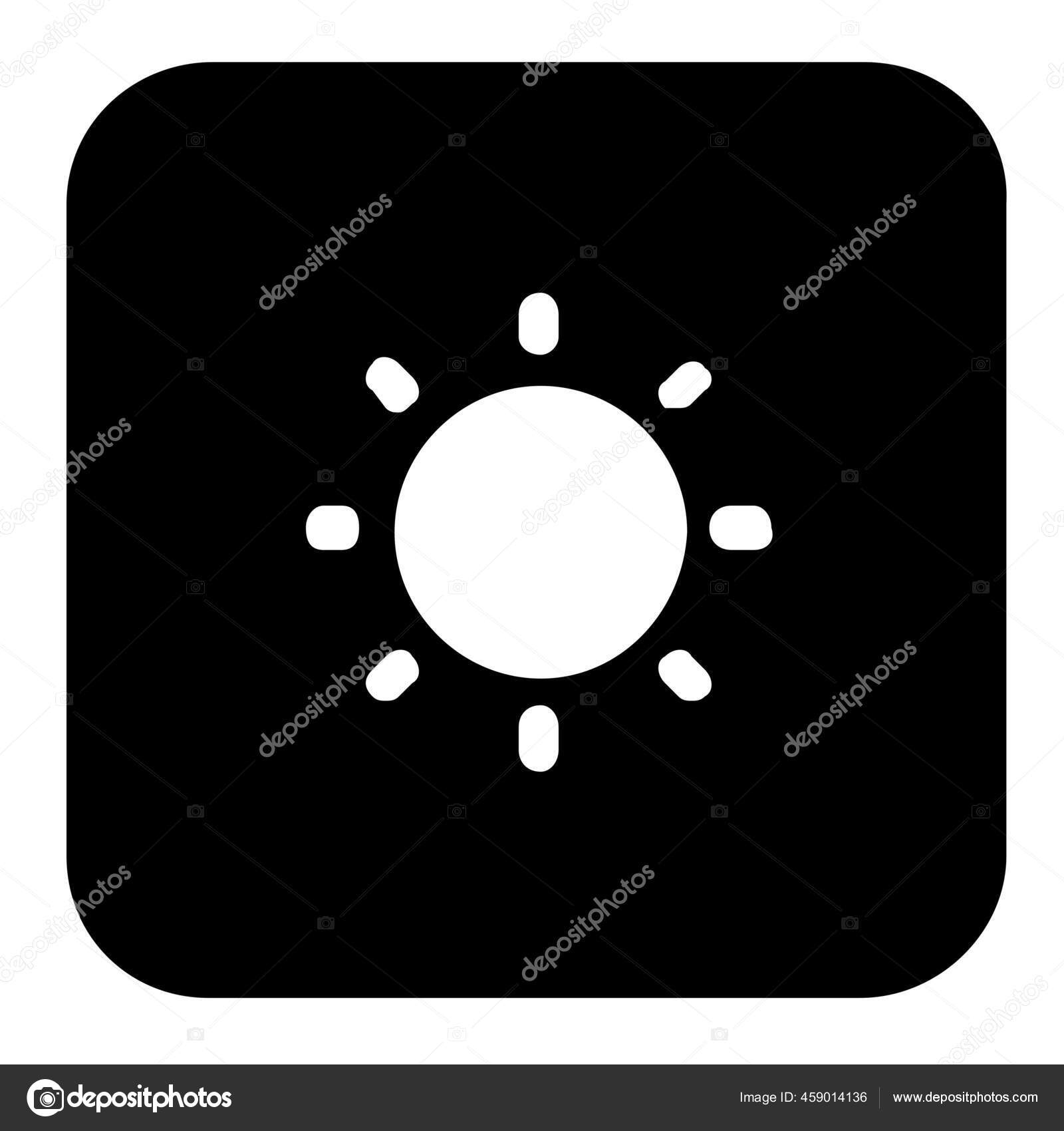 Brightness Decrease Function Icon Solid Style Stock Vector by ©iconfinder 459014136