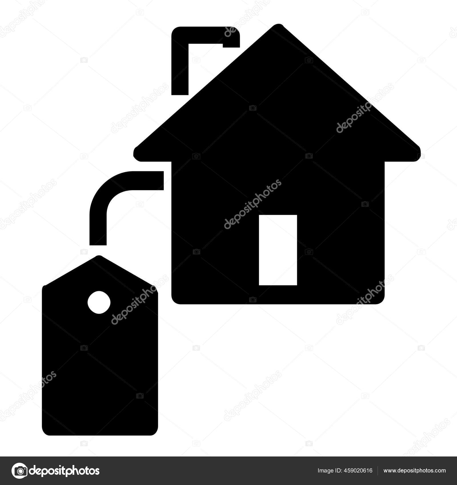 Bookmark Estate Home Icon Solid Style Stock Vector by ©iconfinder 459020616