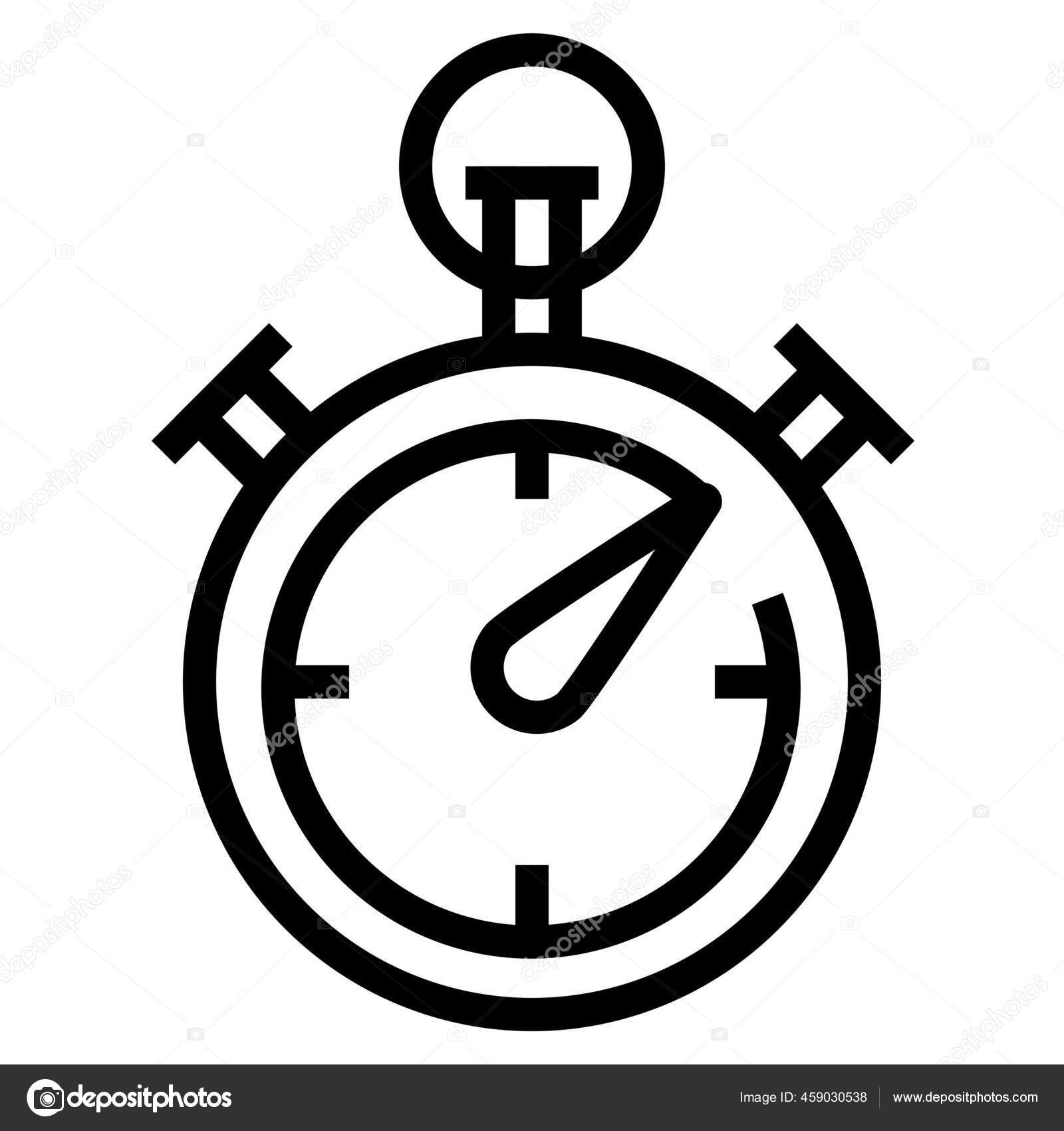 Stopwatch Time Timer Icon Outline Style Stock Vector Image by ...