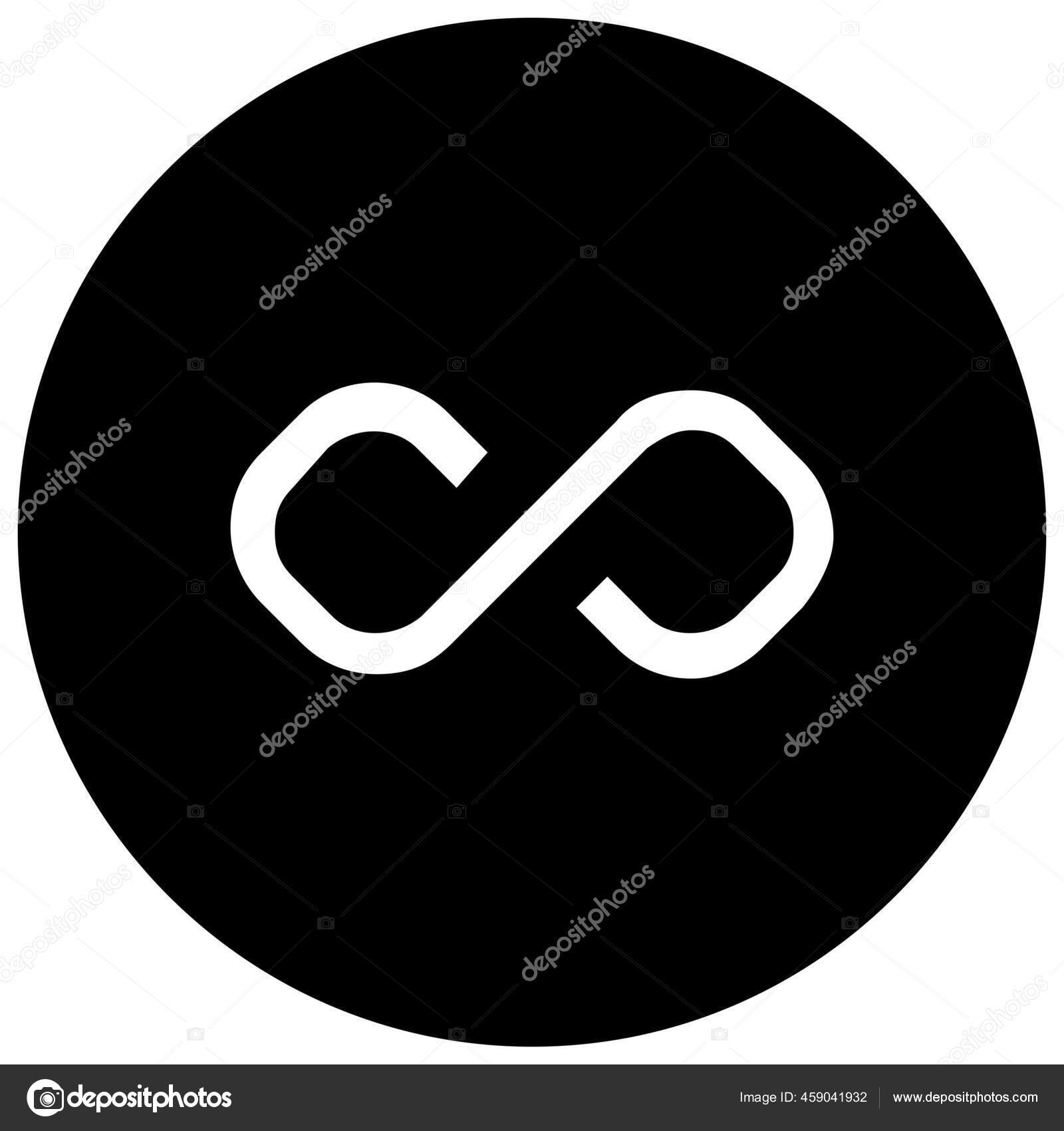 Infinity Loop Repeat Icon Solid Style Stock Vector by ©iconfinder 459041932