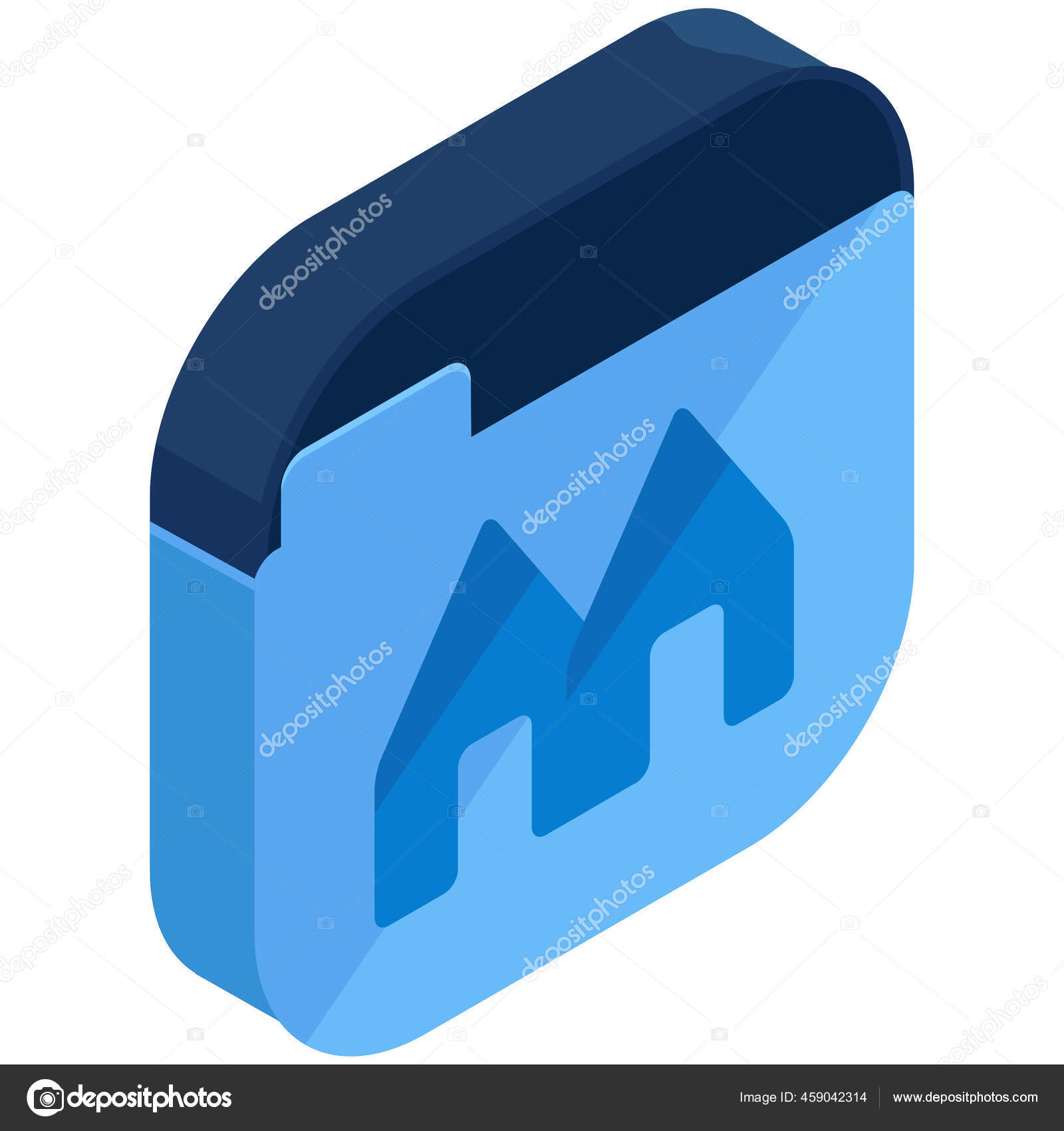 Application Apps Folder Icon Isometric Style Stock Vector Image by ...