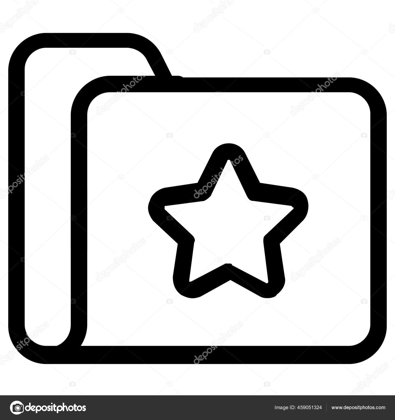 Bookmark File Folder Icon Outline Style 스톡 벡터 - ©iconfinder 459051324