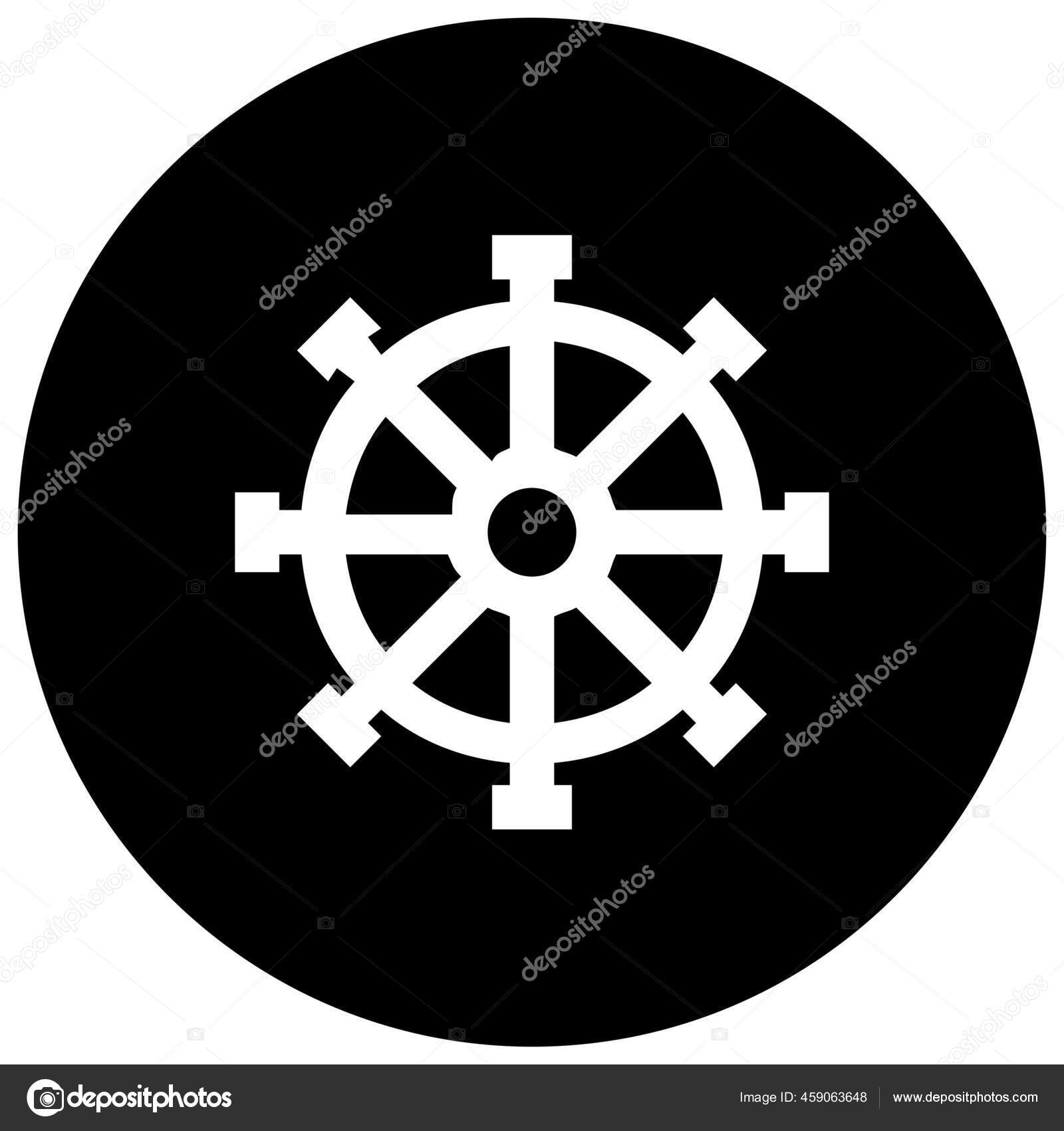 Explore Navigation Wheel Icon Solid Style Stock Vector by ©iconfinder ...