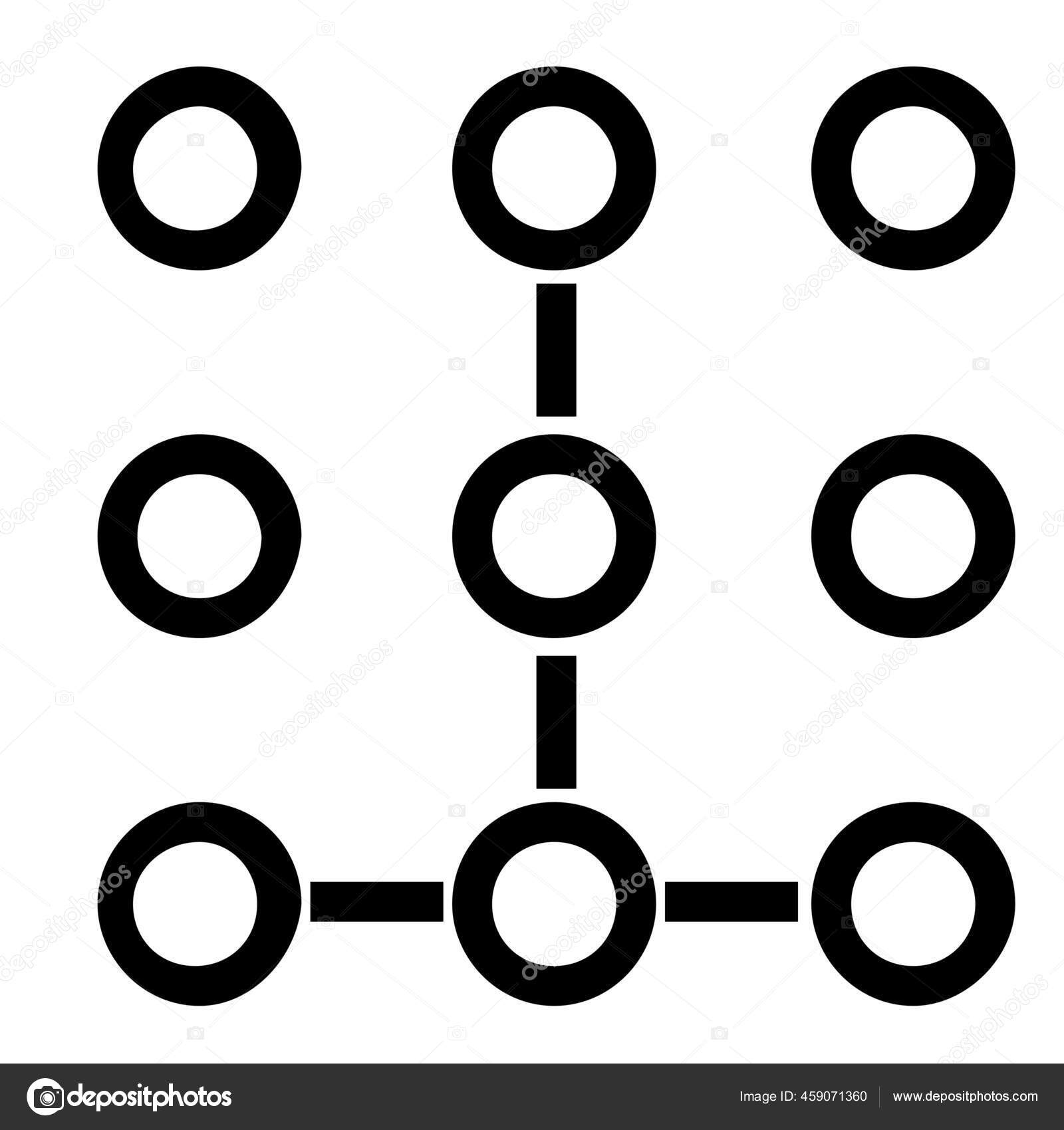 Keypad Password Pattern Icon Outline Style Stock Vector Image by ...