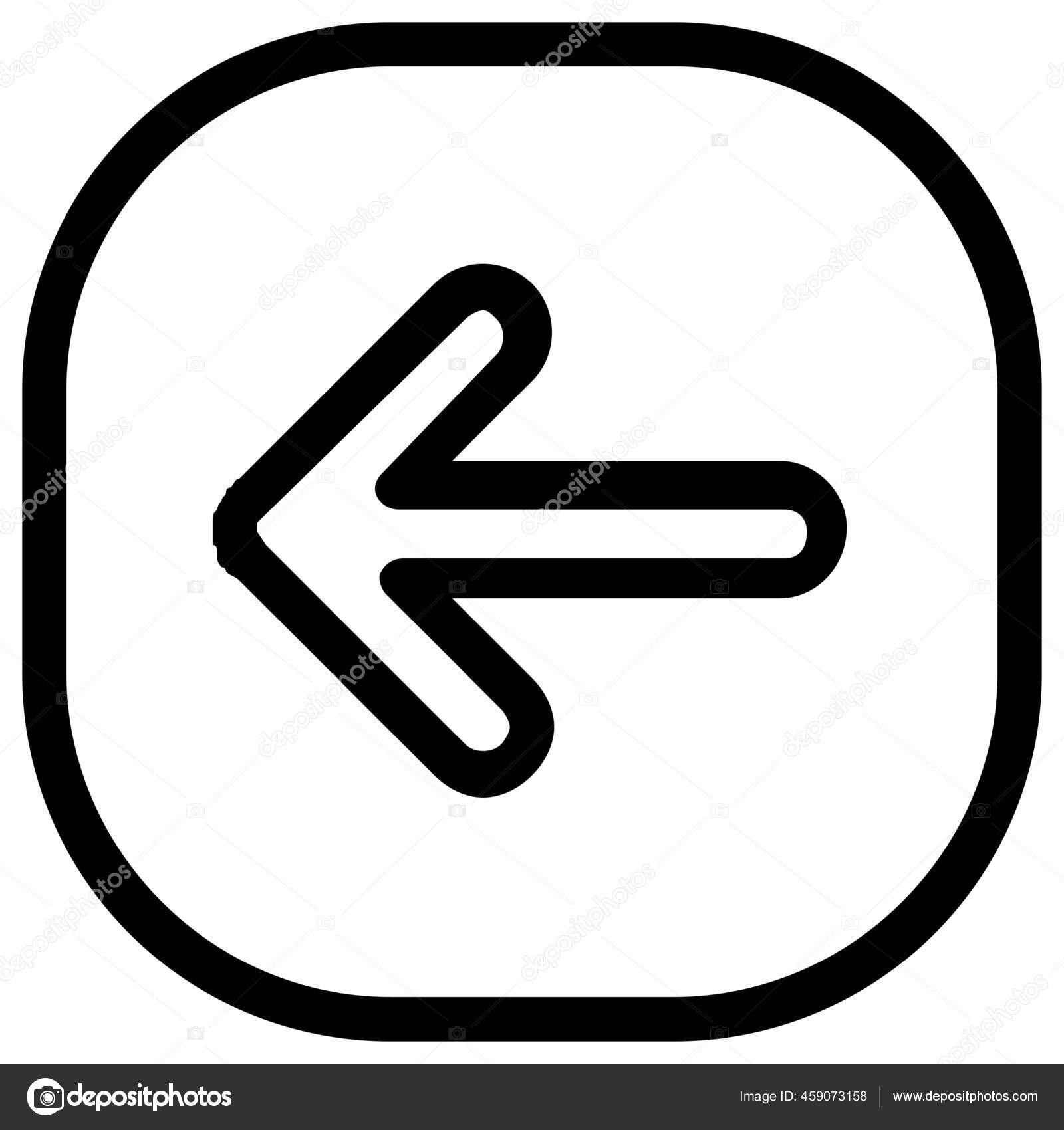 Arrow Left Outline Icon Outline Style Stock Vector by ©iconfinder 459073158