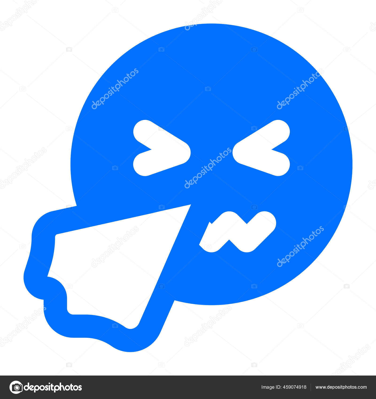 Emoji Emoticon Emotion Icon Solid Style Stock Vector Image by ...