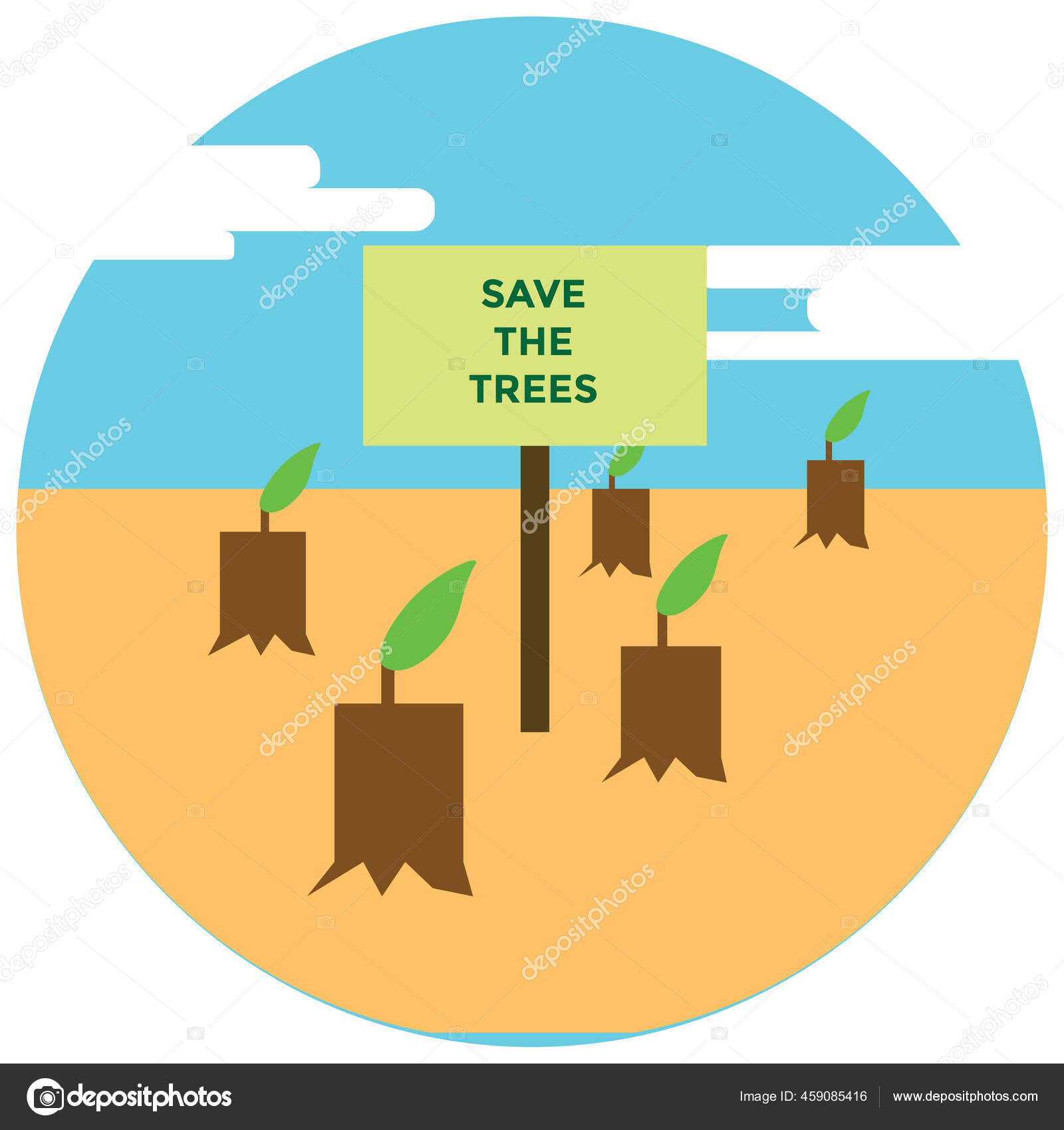 Forest Locations Places Icon Flat Style Stock Vector by ©iconfinder ...