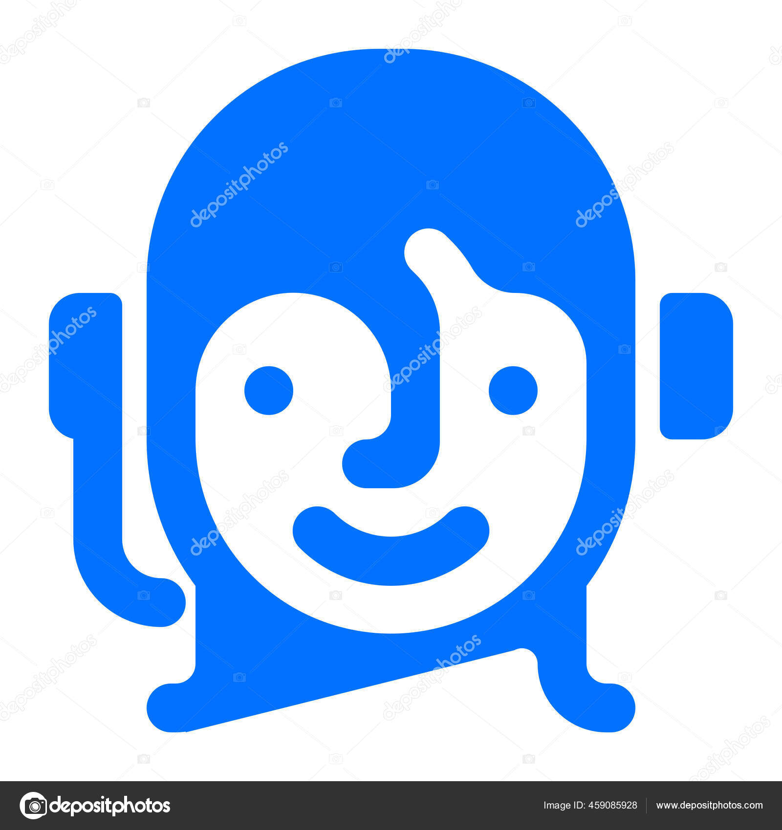 Customer Man Service Icon Solid Style Stock Vector by ©iconfinder 459085928