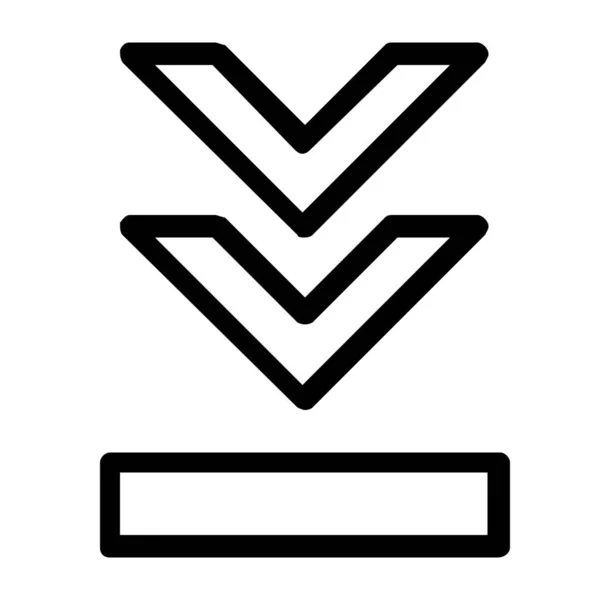 Chevron Navigation Arrow Icon Outline Style Stock Vector by ©iconfinder 498712844