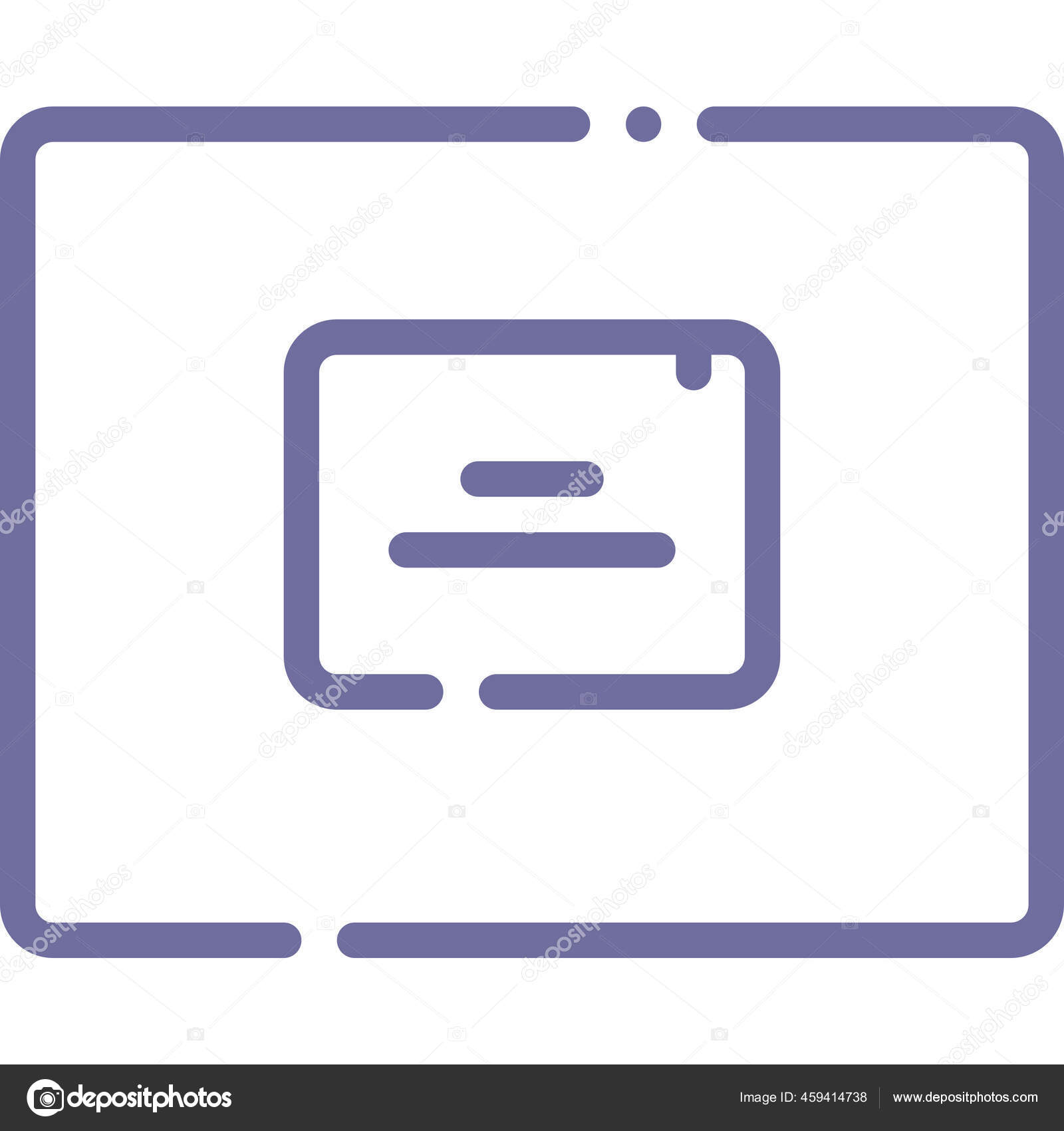 Icono Emergente Interfaz Cuadrícula Categoría Diseños Vector de stock ...