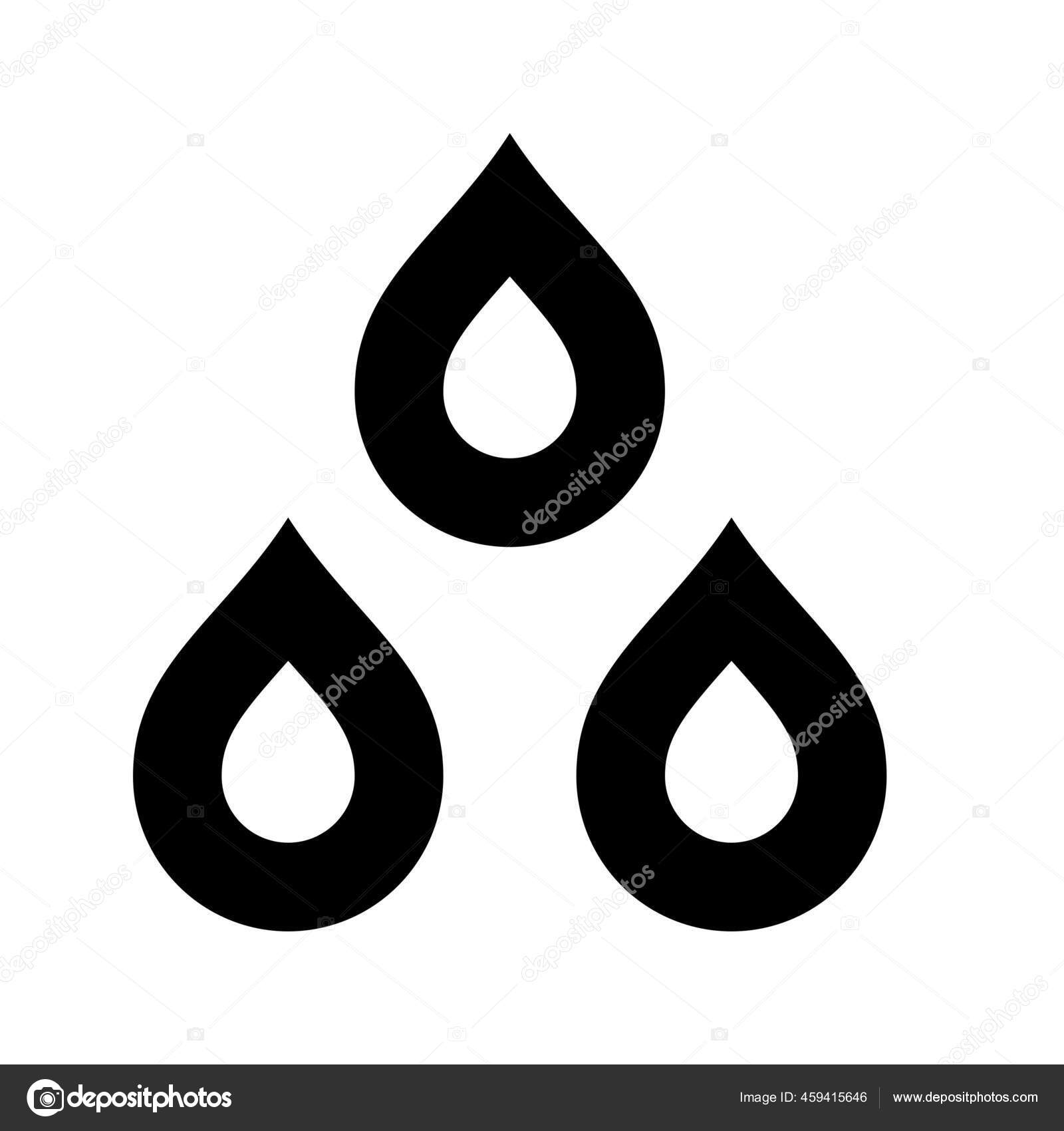Drops Weather Wet Icon Solid Style Stock Vector by ©iconfinder 459415646