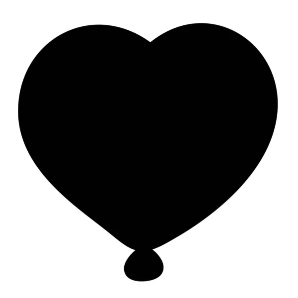 Solid Black Heart Clipart