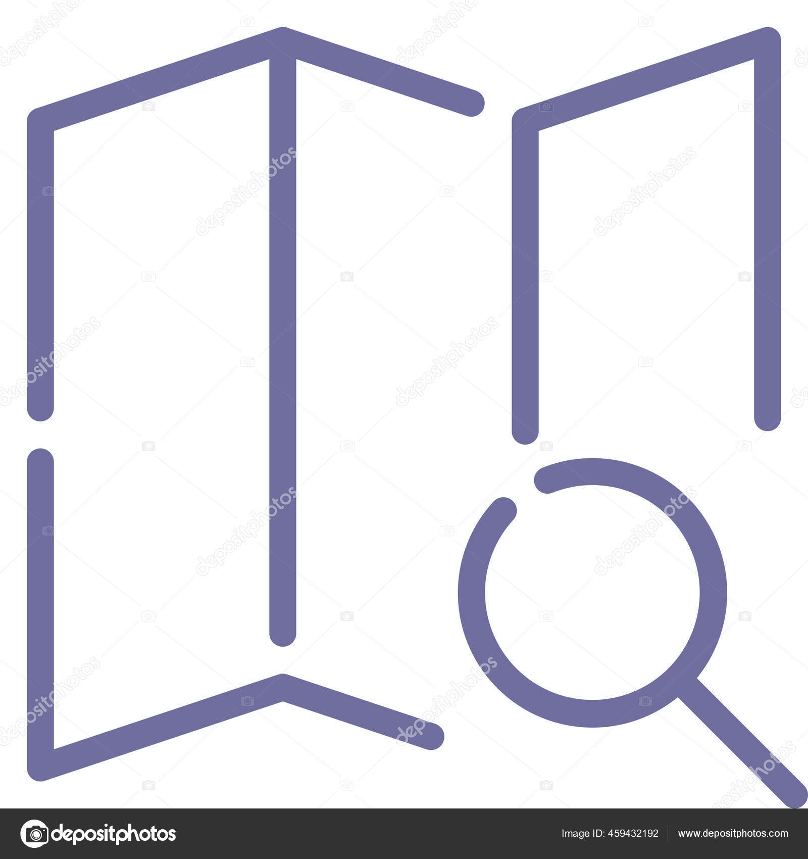 Location Map Place Icon Outline Style Stock Vector by ©iconfinder 459432192