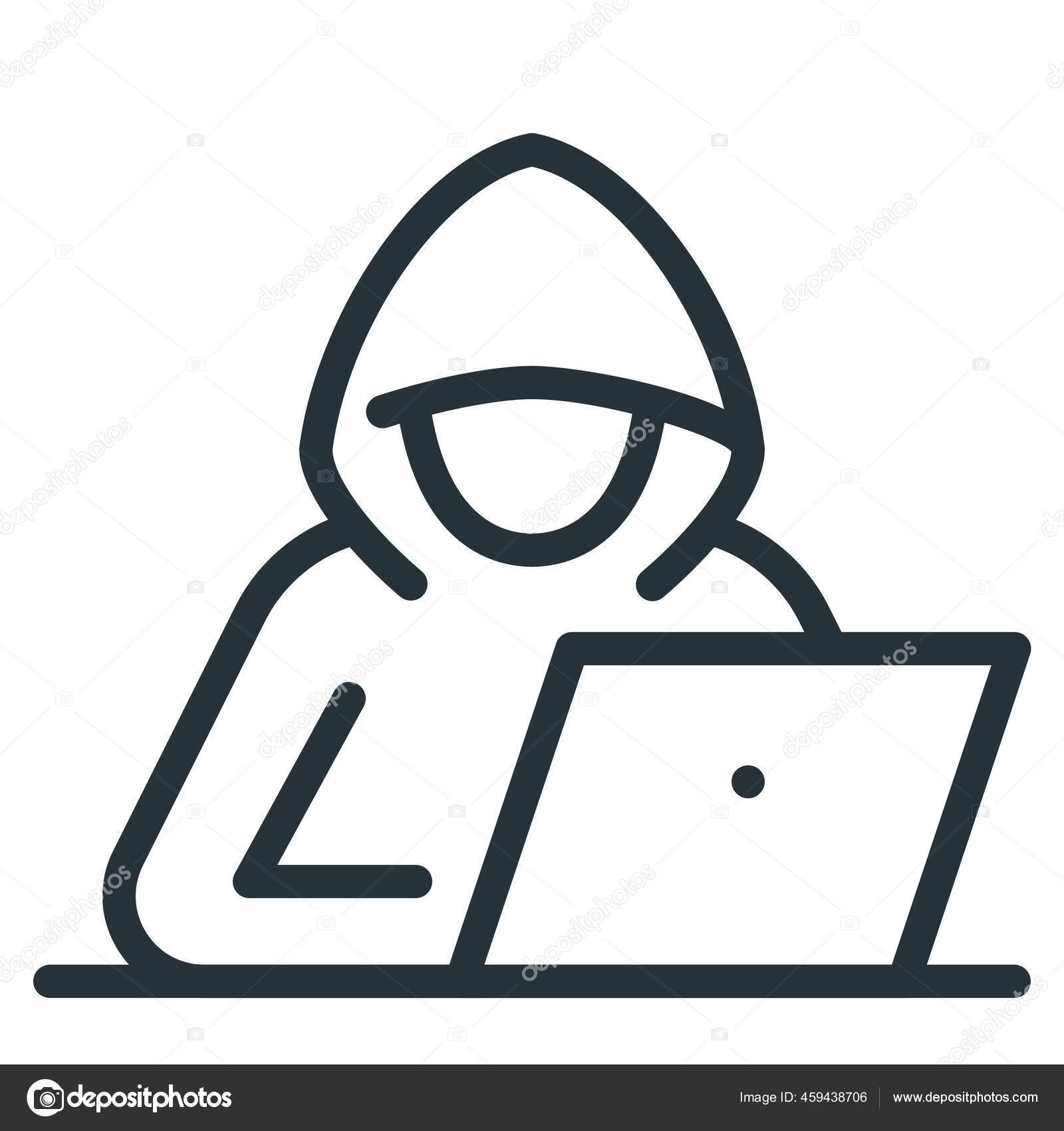 Icono Persona Hacker Icono Vector de stock #459438706 de ©iconfinder