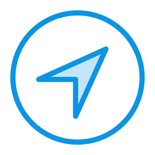 Circle Direction Location Icon Solid Style Stock Vector by ©iconfinder 459063288