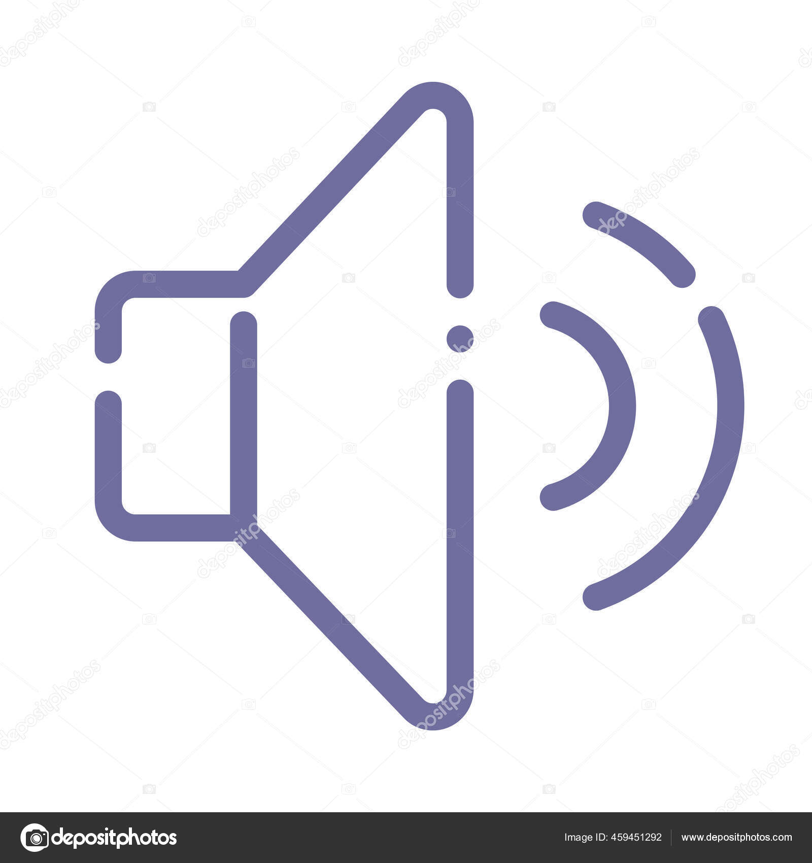 Normal Sound Volume Icon Stock Vector by ©iconfinder 459451292