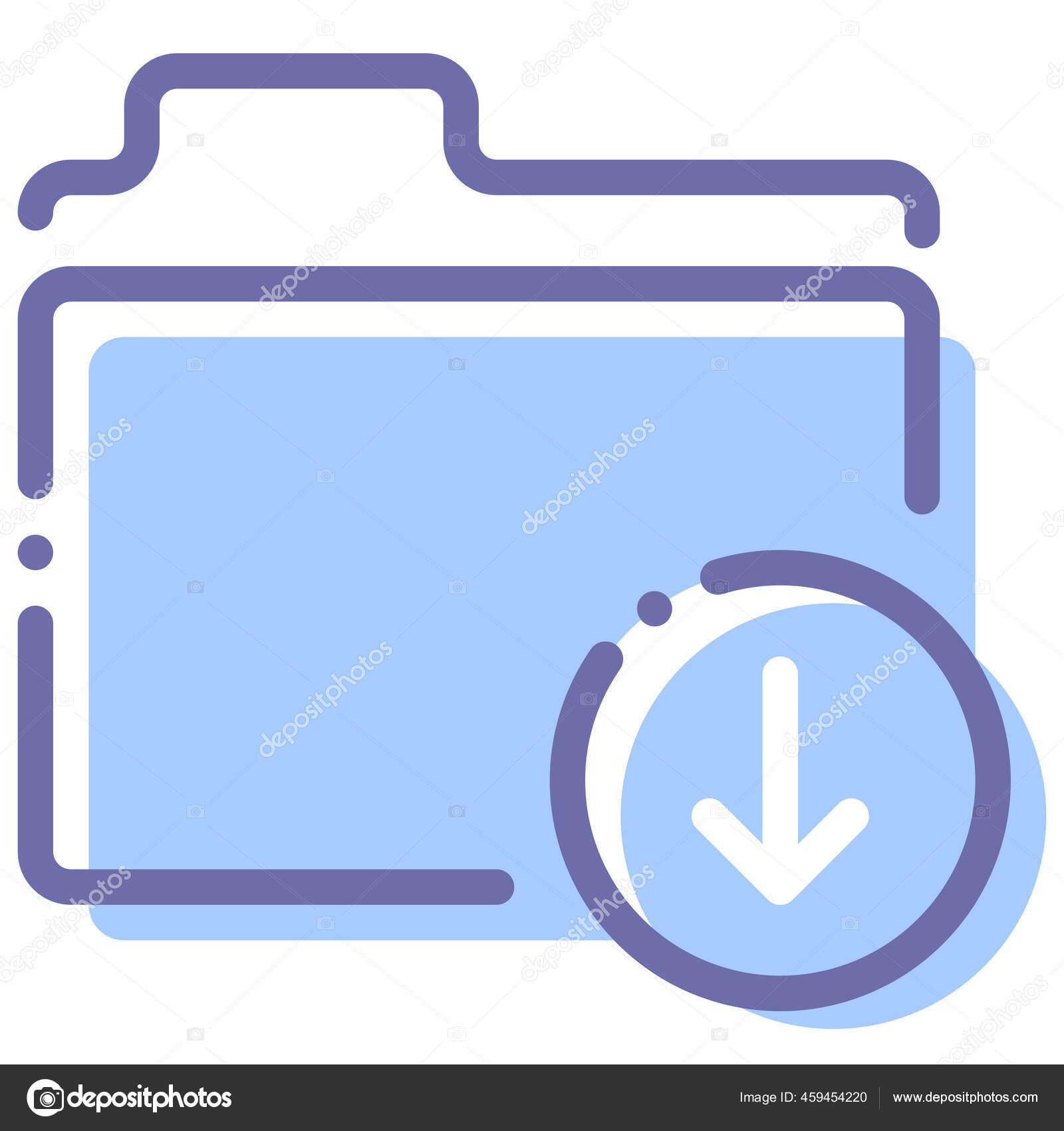 Fájlok Letöltése Mappa Ikon Stock vektor: ©iconfinder 459454220