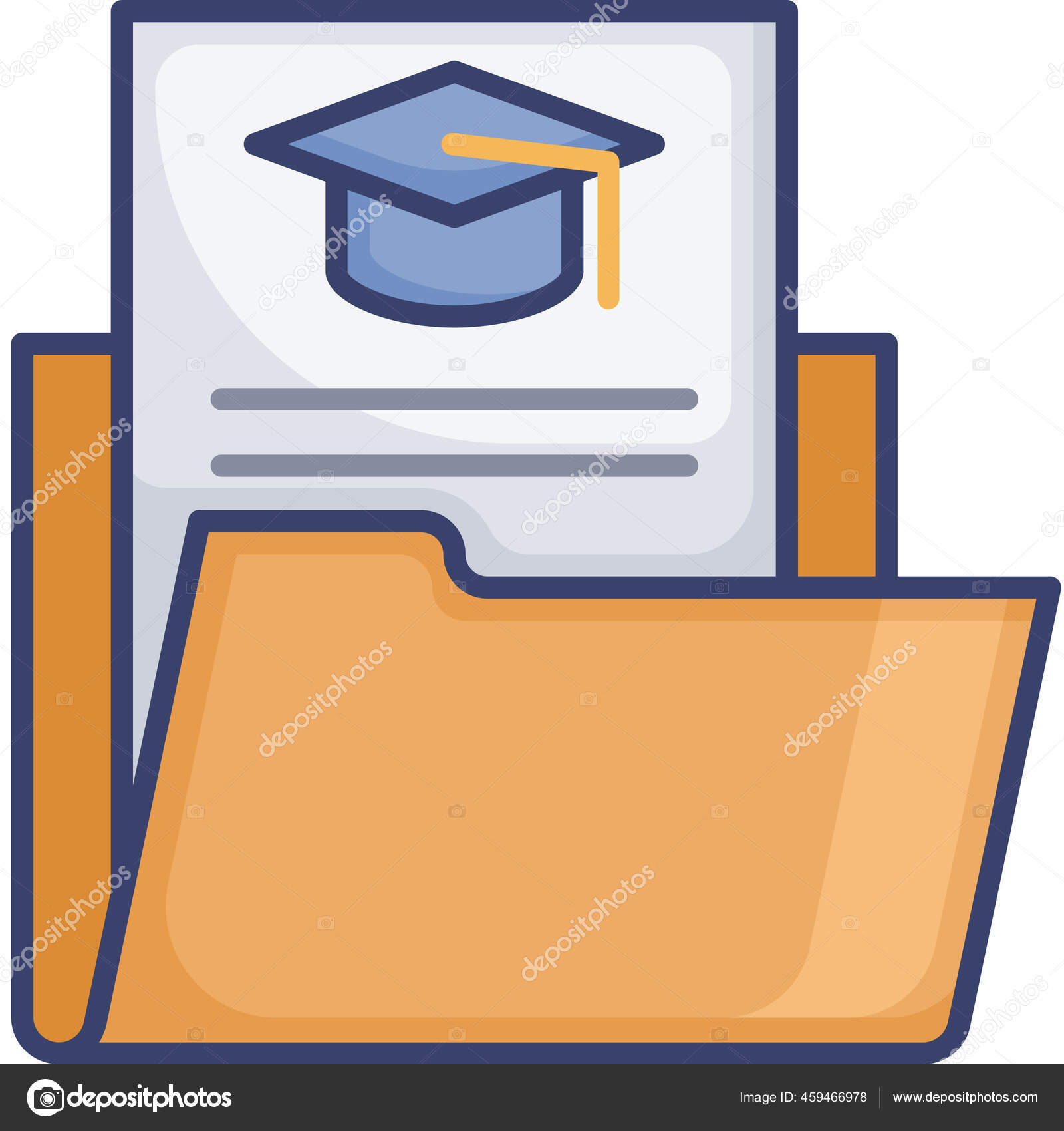 Document Education File Icon Stock Vector by ©iconfinder 459466978