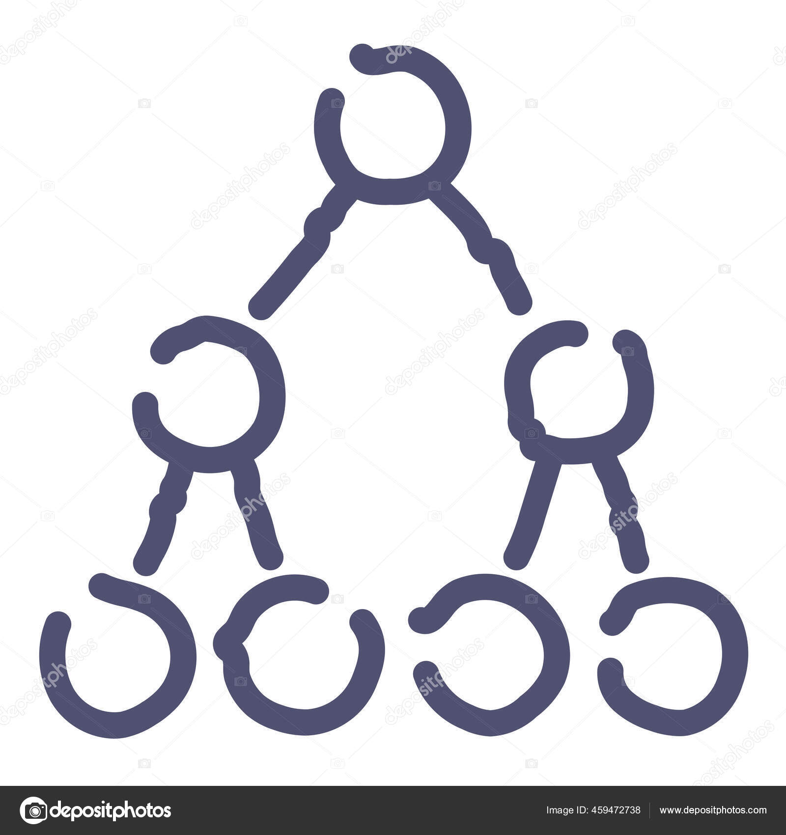 Hierarchy Tree Outline Icon Outline Style Stock Vector by ©iconfinder ...