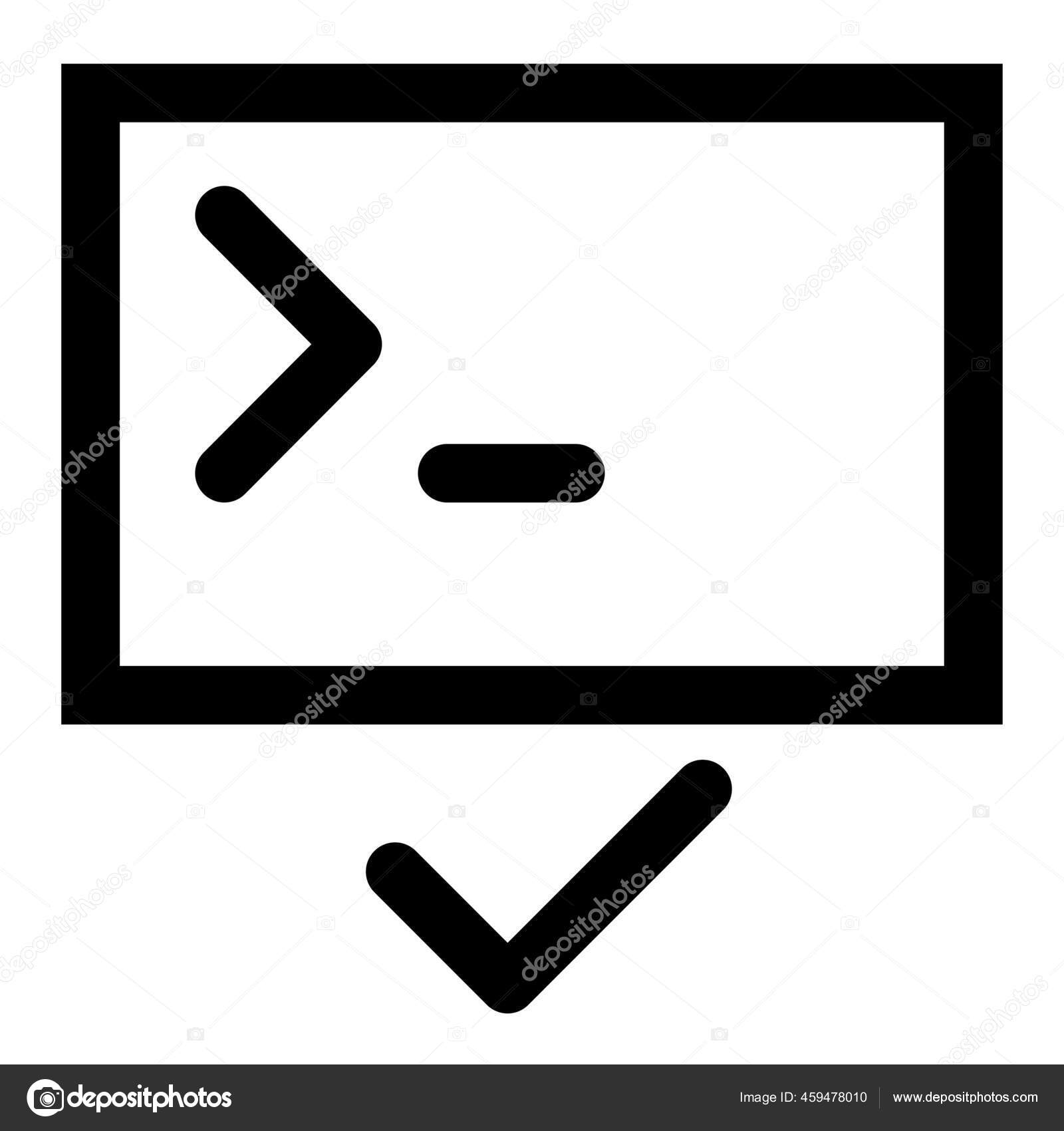 App Application Check Icon Outline Style Stock Vector Image by ...