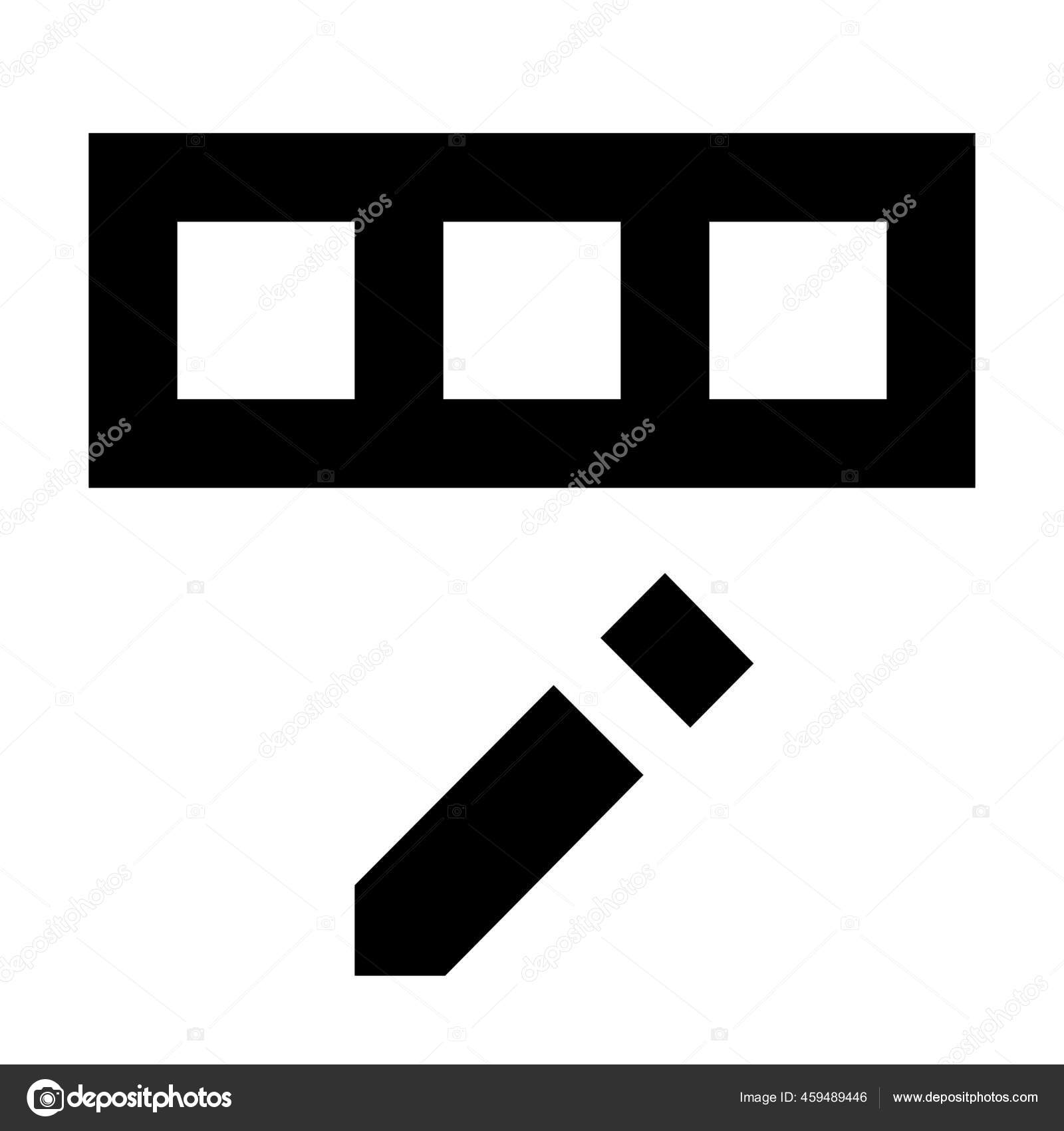 Database Edit Row Icon Solid Style Stock Vector by ©iconfinder 459489446