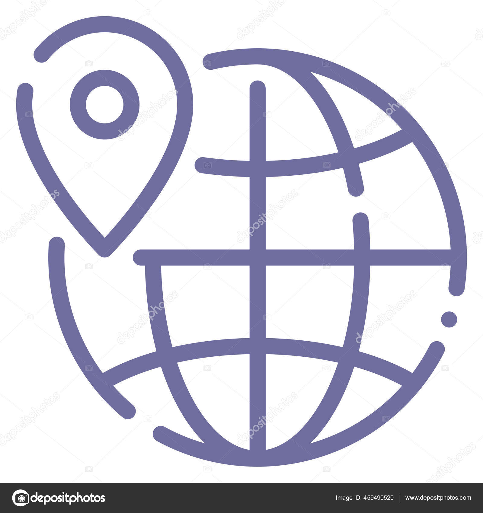 Geo Global Location Icon Maps Navigation Category Stock Vector by ...