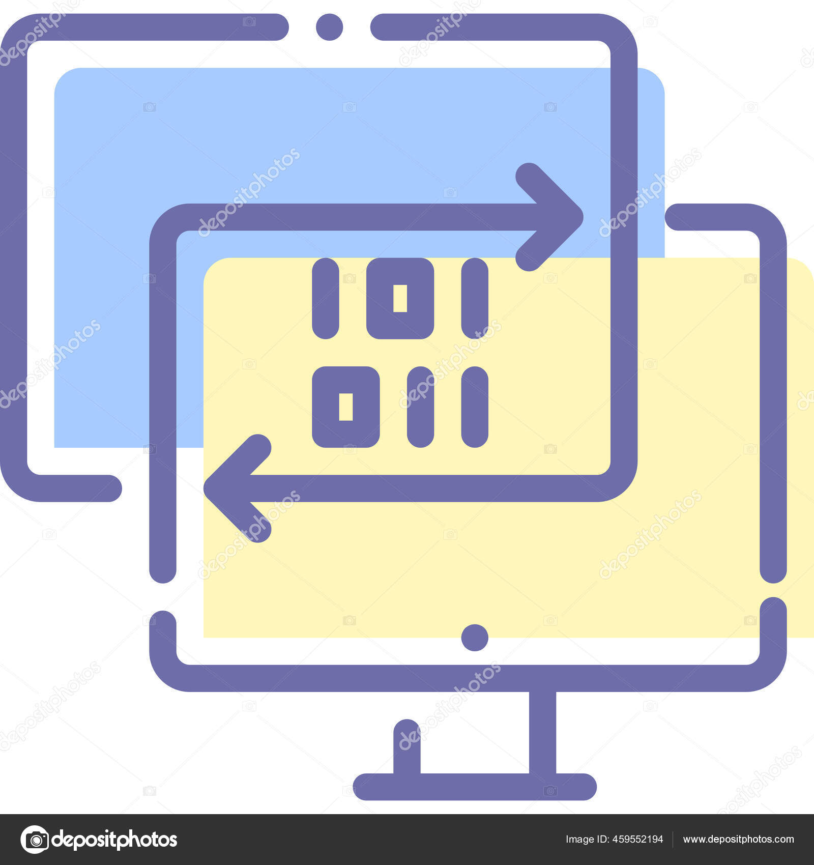 Backup Data Sync Icon Filled Outline Style Stock Vector by ©iconfinder 459552194