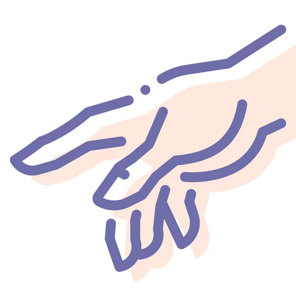 Silueta mano vector imágenes de stock de arte vectorial | Depositphotos