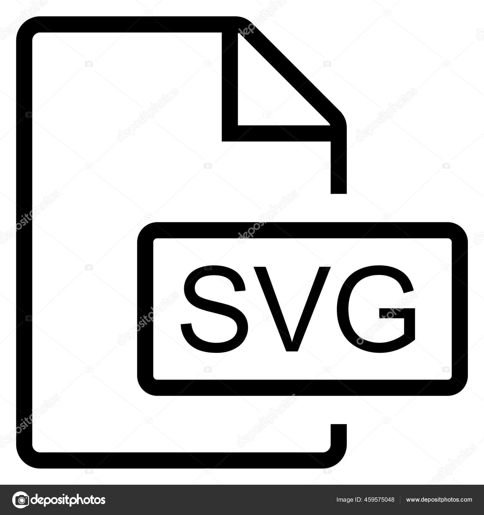 Mime Type Svg Outline Icon Outline Style 스톡 벡터 - ©iconfinder 459575048