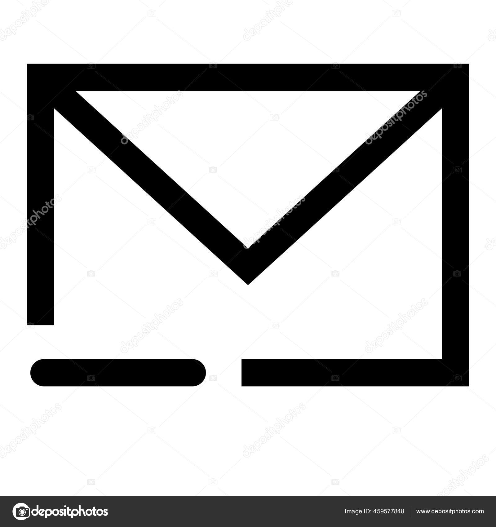 Mail Remove Outline Icon Outline Style Stock Vector Image by ...