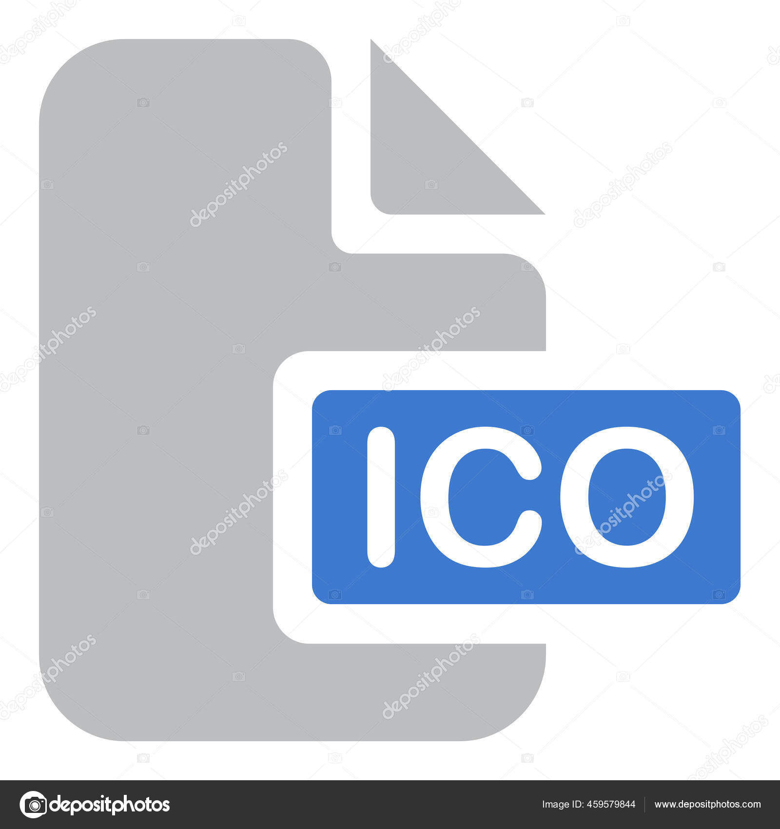 Ico Ficheros Sólidos Icono Carpetas Estilo Sólido Vector de stock por ...