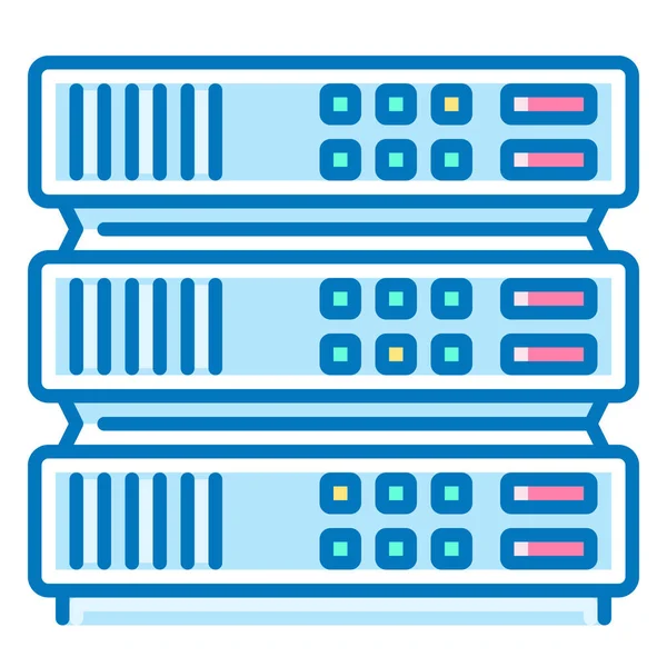 Backup Datacenter Server Icon Filled Outline Style Stock Vector by ...