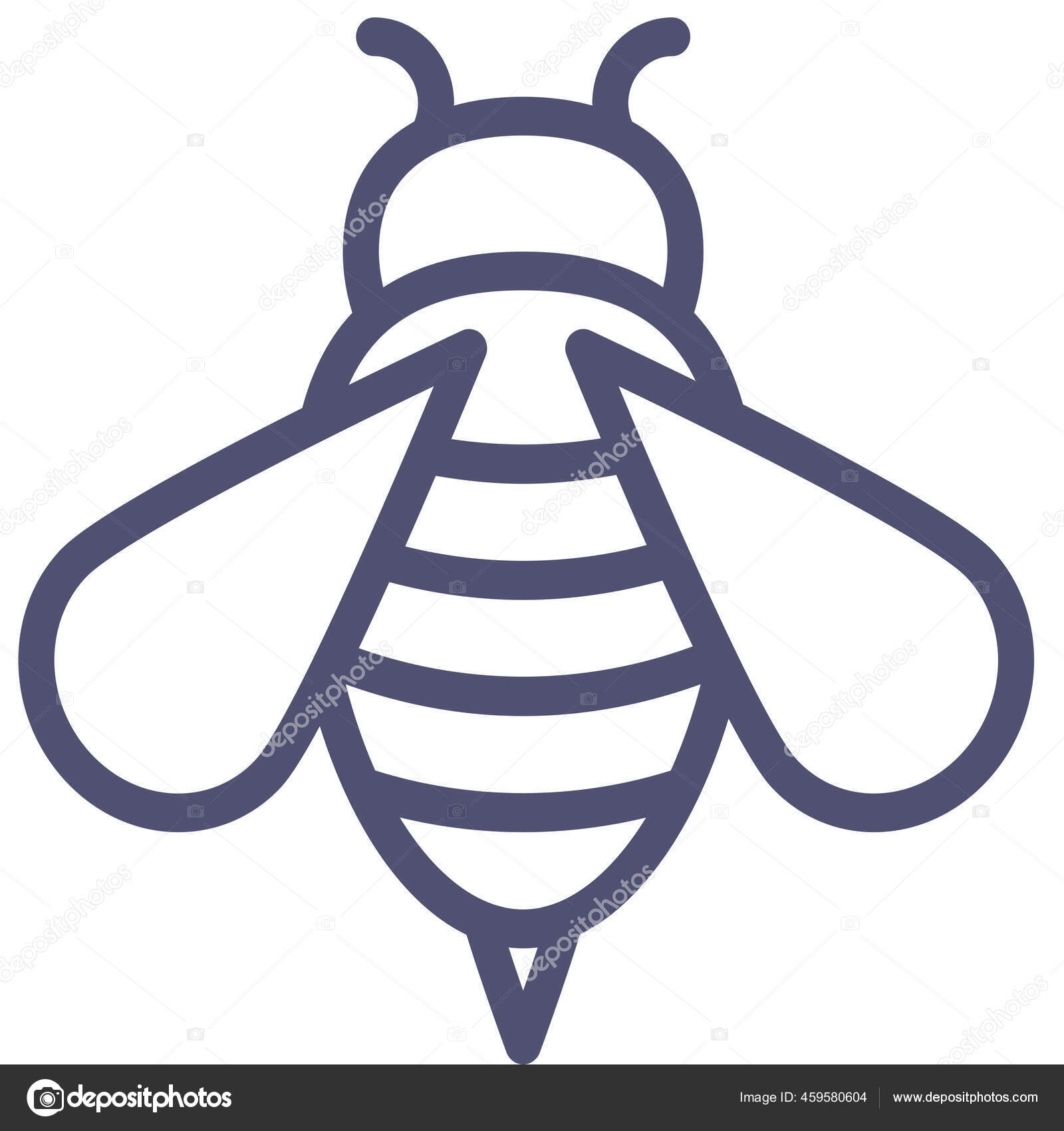 Bee Bug Insect Icon Outline Style Stock Vector Image by ©iconfinder ...