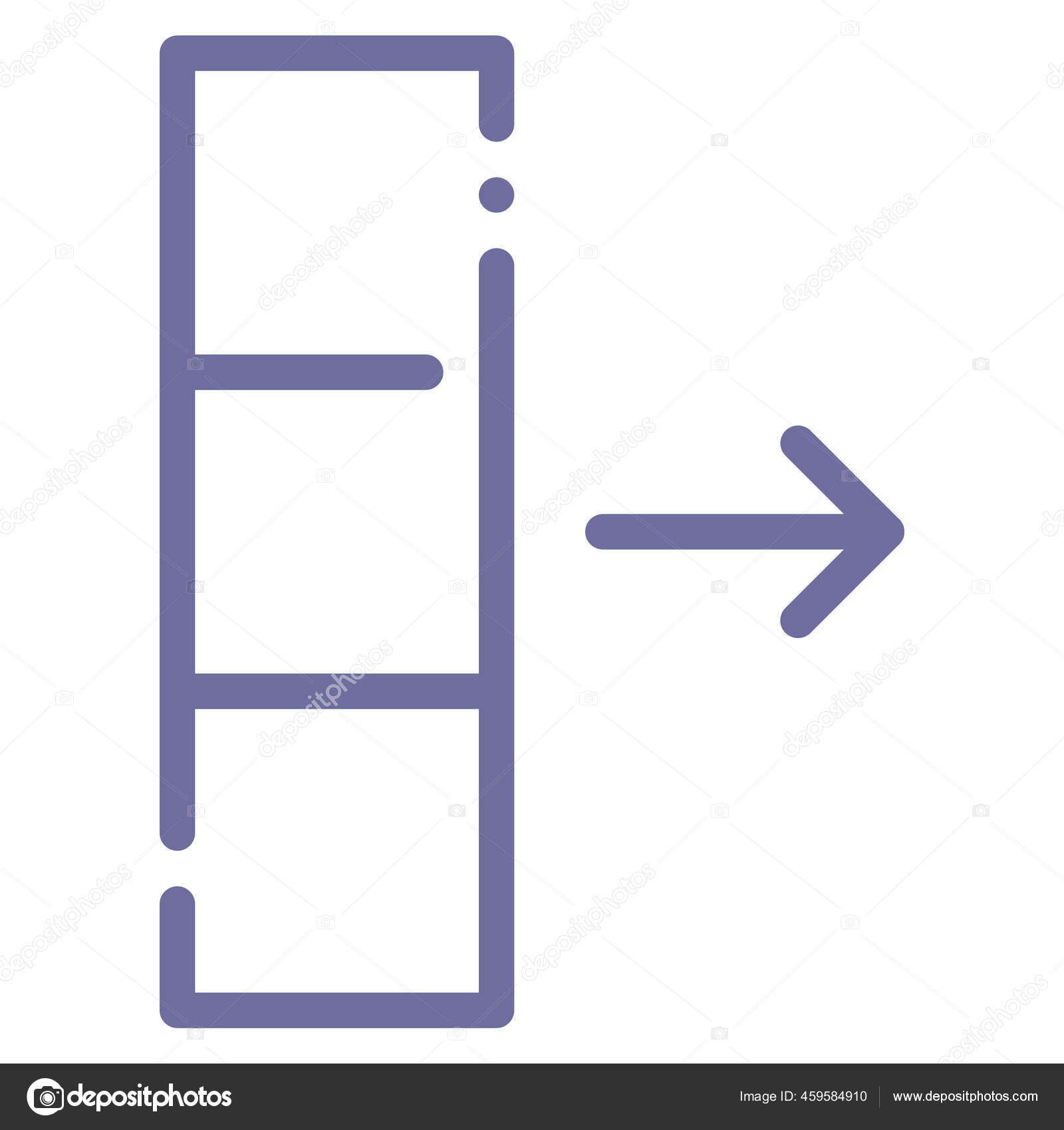 Column Data Database Icon User Interface Optimal Category Stock Vector ...