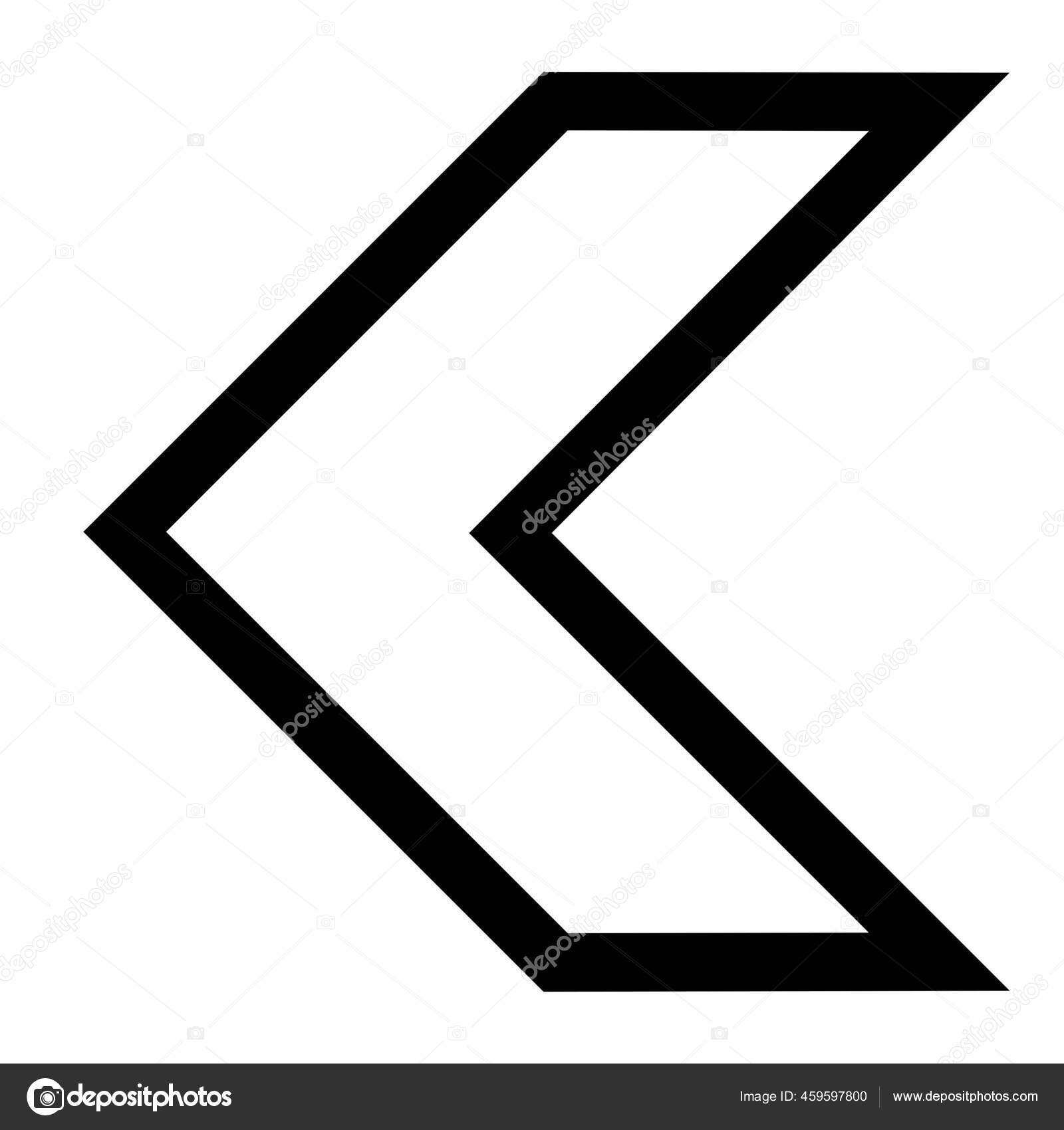 Backward Outline Signs Symbols Icon Outline Style Stock Vector by ...