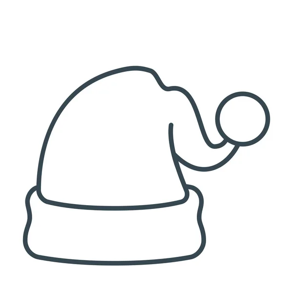 Black And White Santa Hat Clip Art