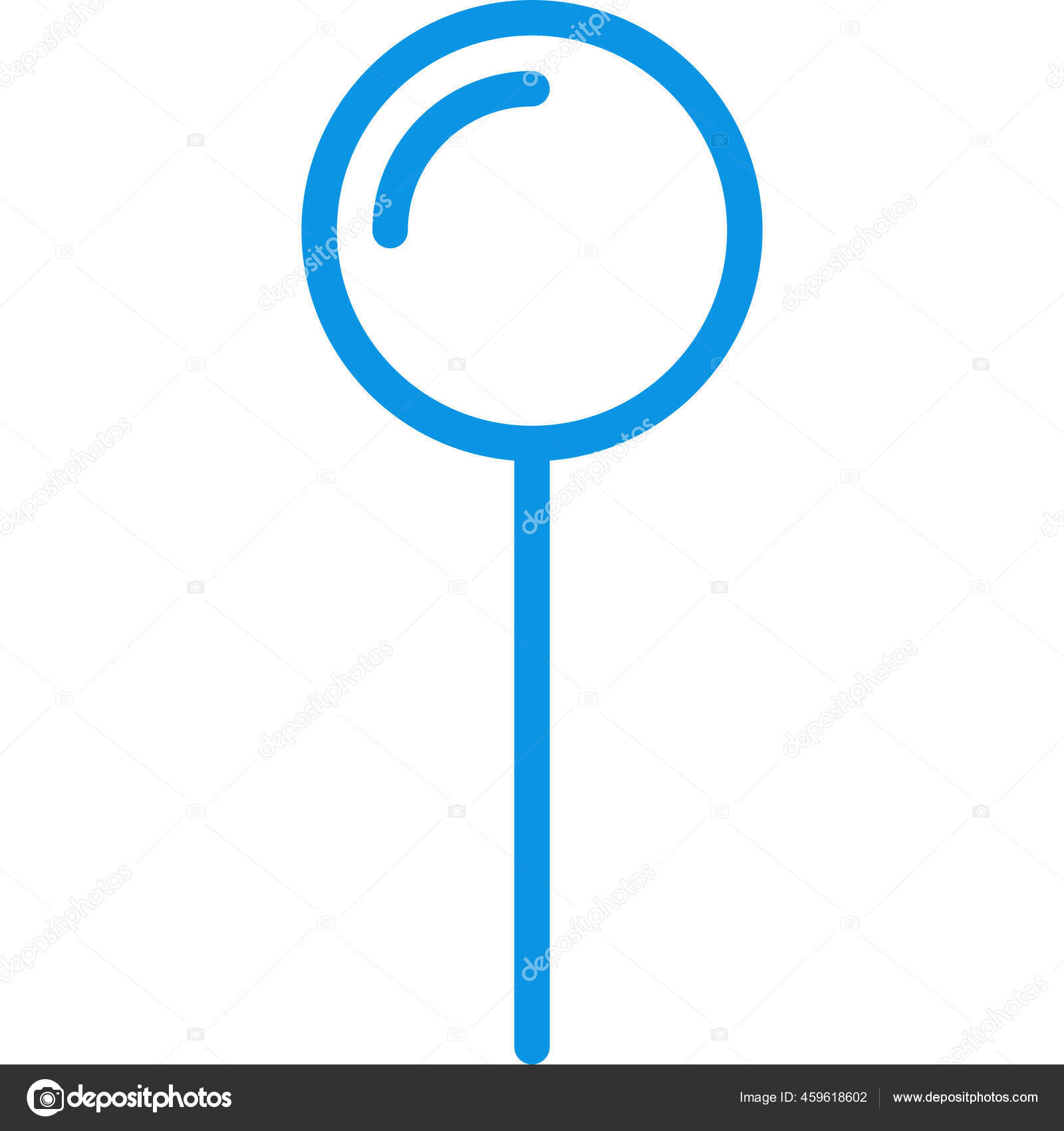 Coordinate Pin Pointer Icon Outline Style Stock Vector by ©iconfinder ...